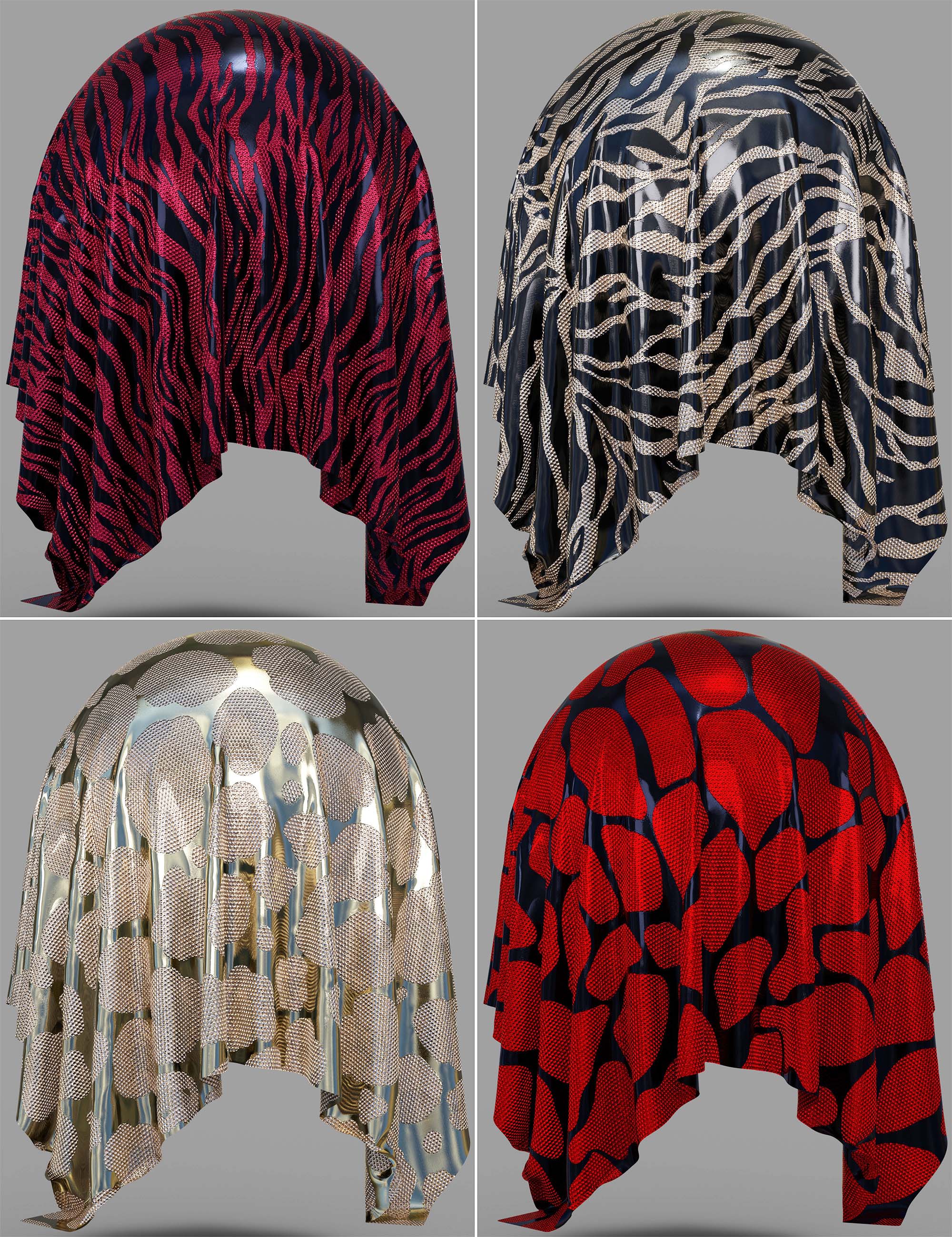 Glitter Animal Fabric Iray Shaders - MR | Daz 3D