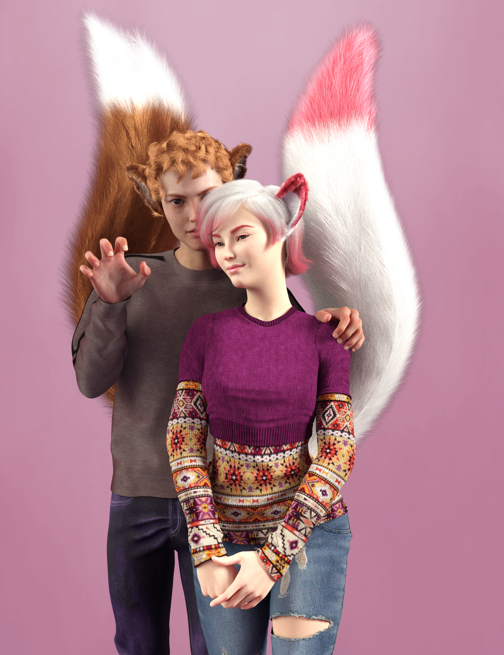 Immortal Heroes Huli Jing Colors for Kota 8.1 and Kiko 8.1 | Daz 3D