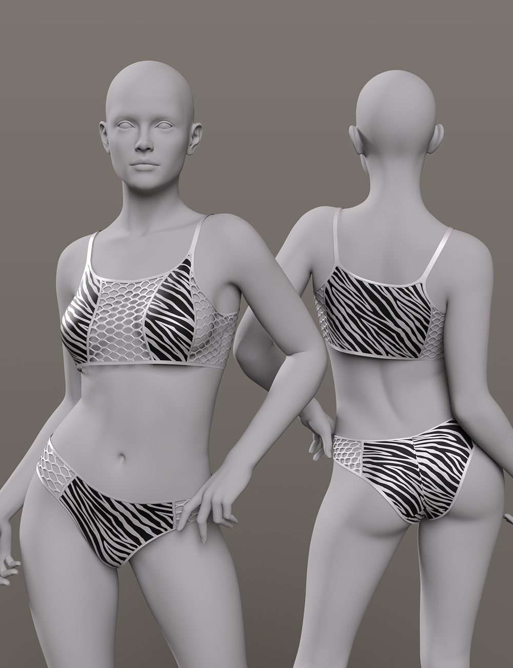 InStyle - dForce CeeCee Basics Outfit for Genesis 9 and 8 Female Add-On | Daz 3D