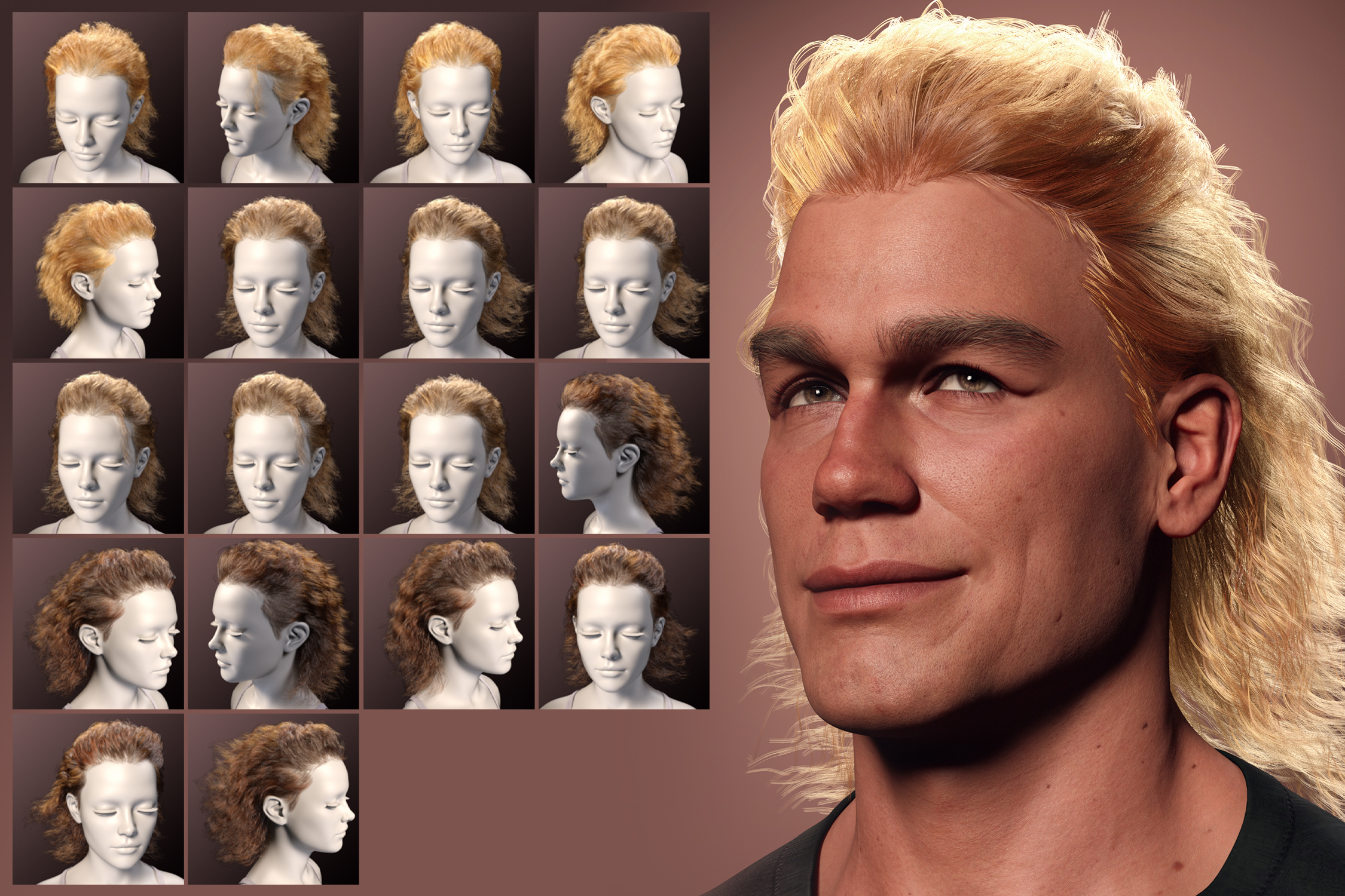dForce FE Handsome Short Hair for Genesis 9 | Daz 3D
