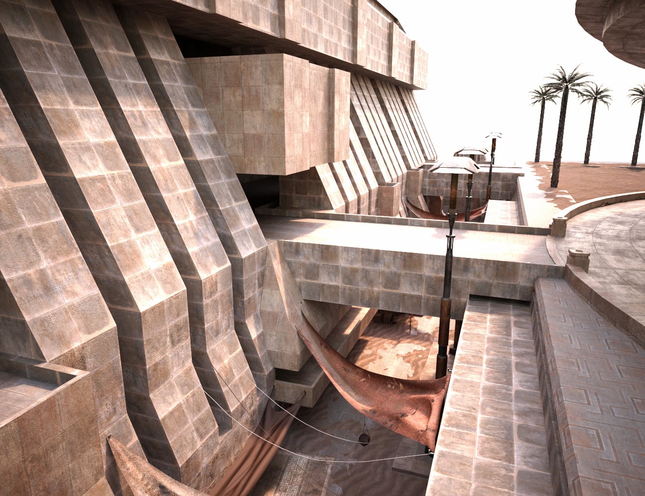 XI Desert Survival Palace | Daz 3D