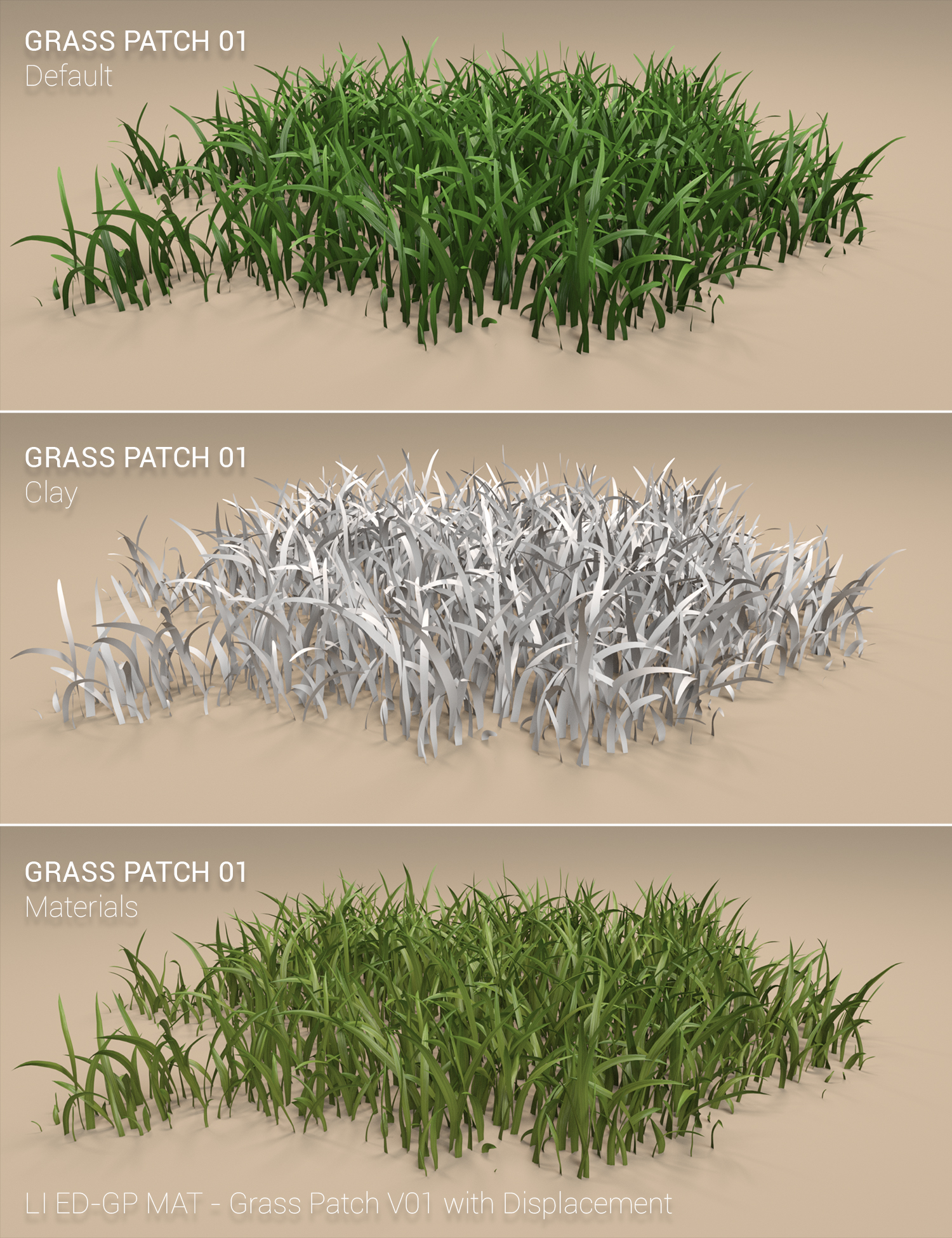 LI Elemental Dynamics - Grass Patches | Daz 3D