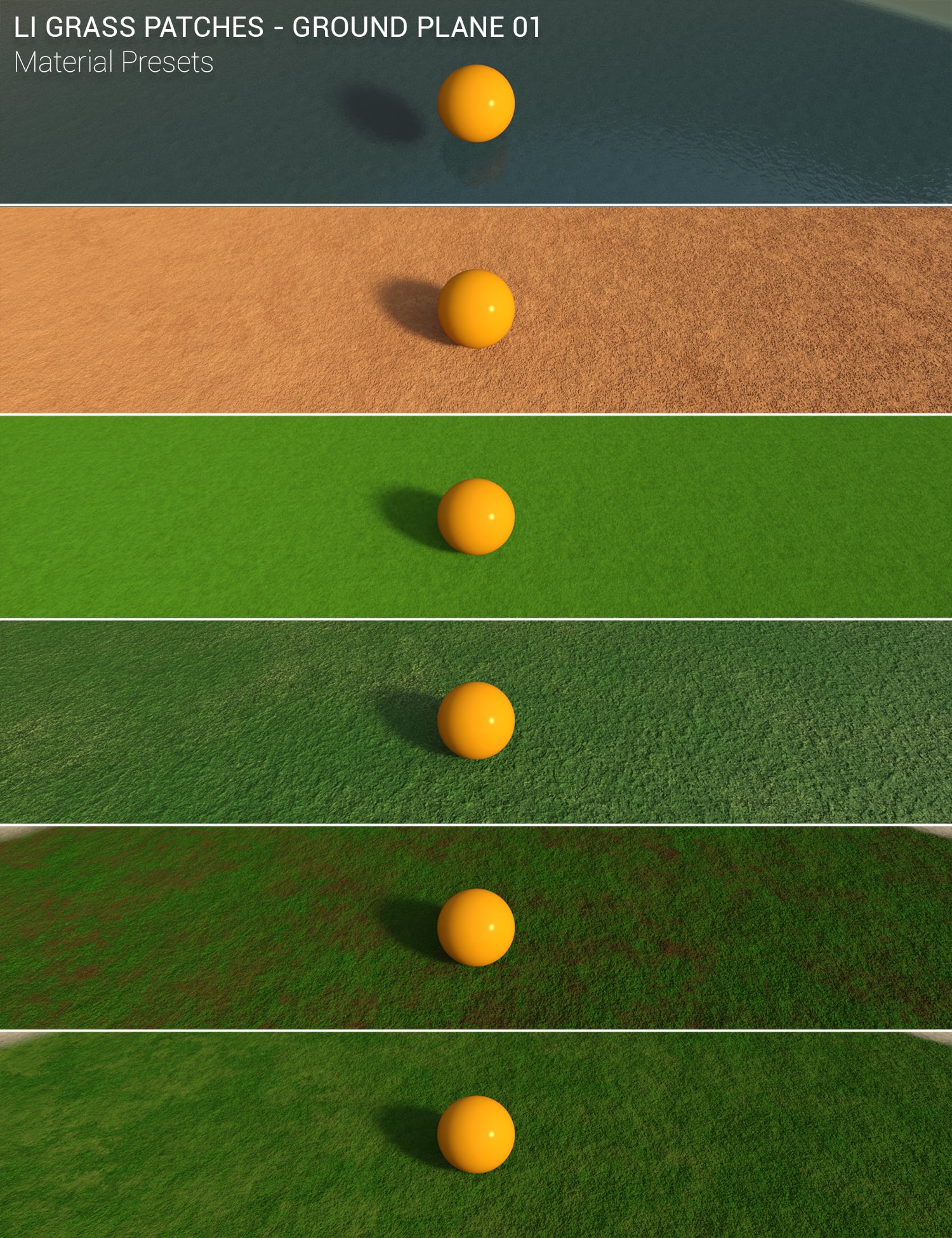 LI Elemental Dynamics - Grass Patches | Daz 3D