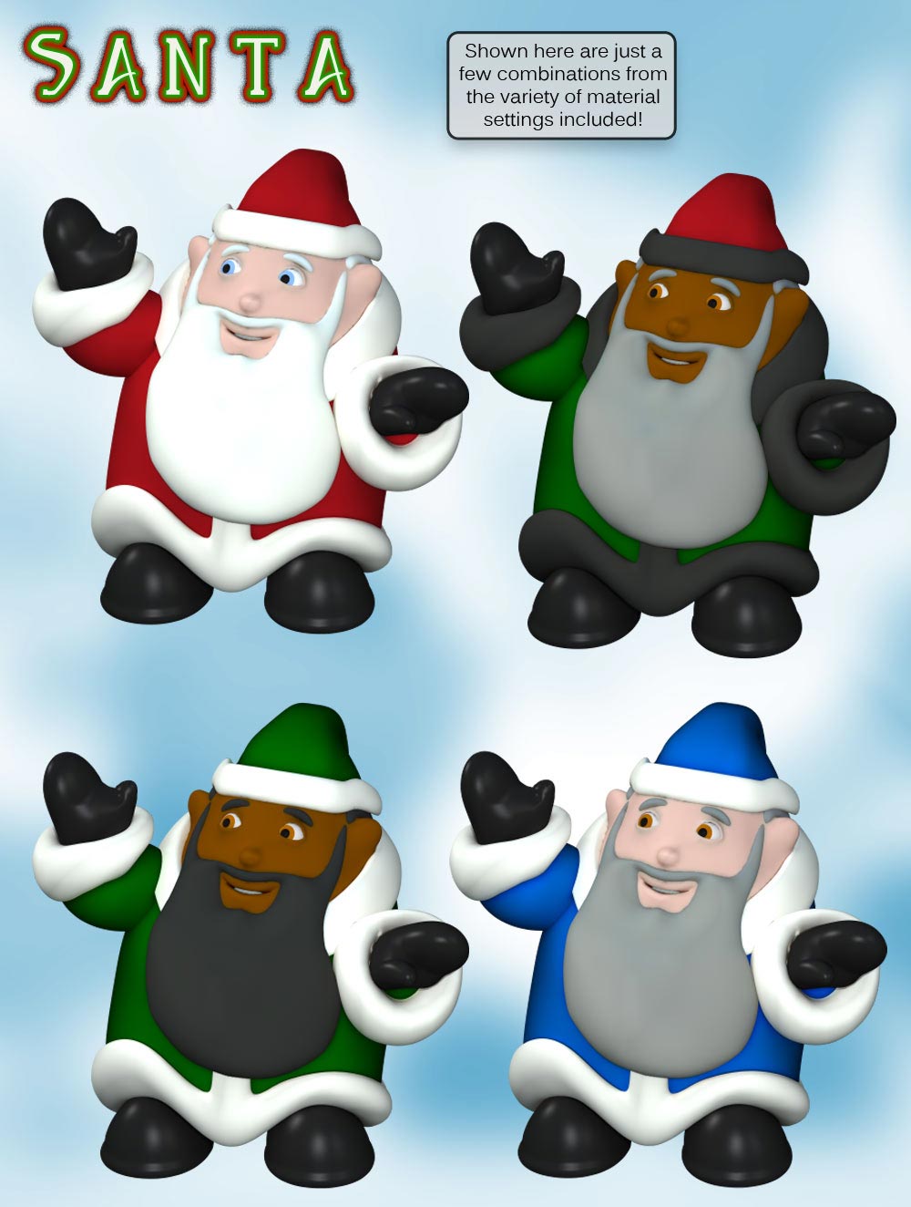 S1M Santa | Daz 3D
