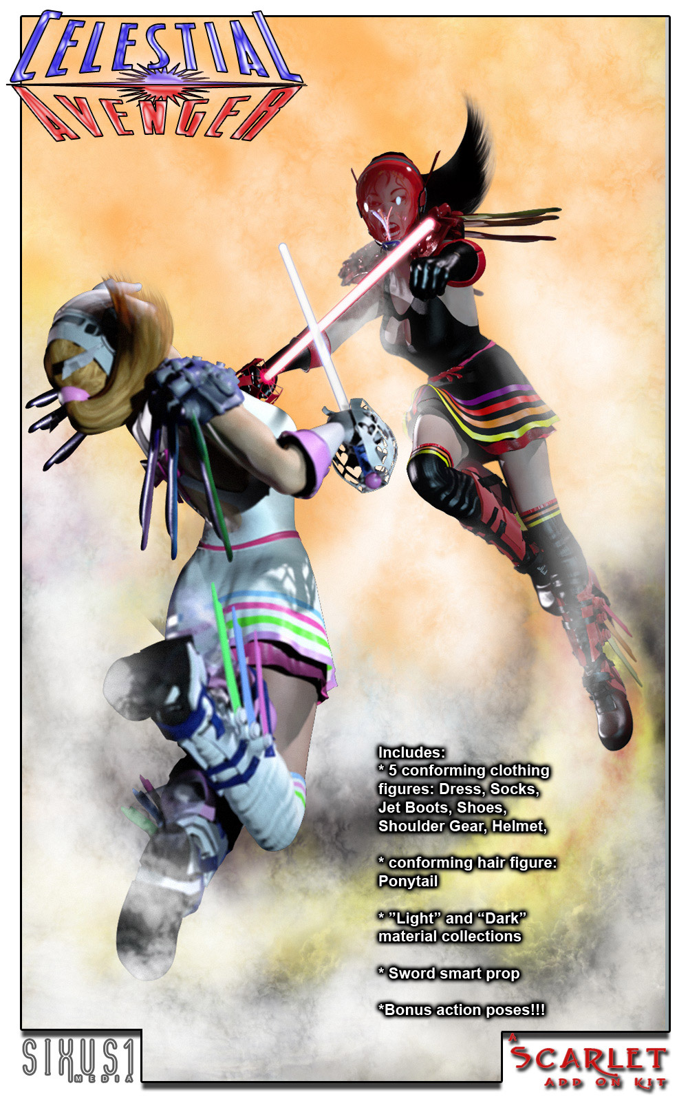 S1M Scarlet: Celestial Avenger | Daz 3D