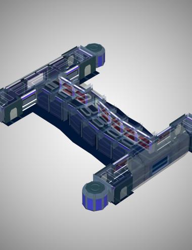 Futuristic Crew Bunks for Poser | Daz 3D