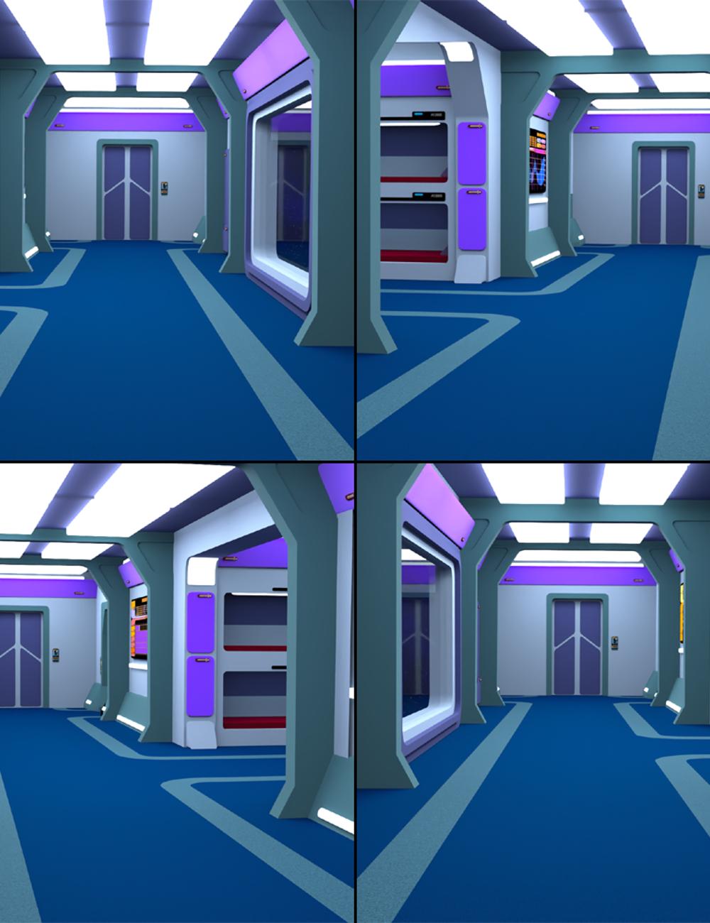 Futuristic Crew Bunks for Poser | Daz 3D