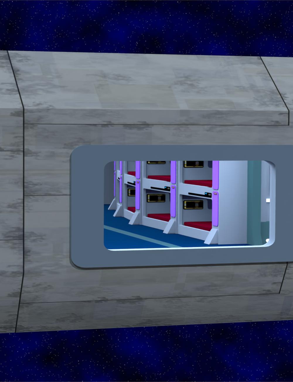 Futuristic Crew Bunks for Poser | Daz 3D