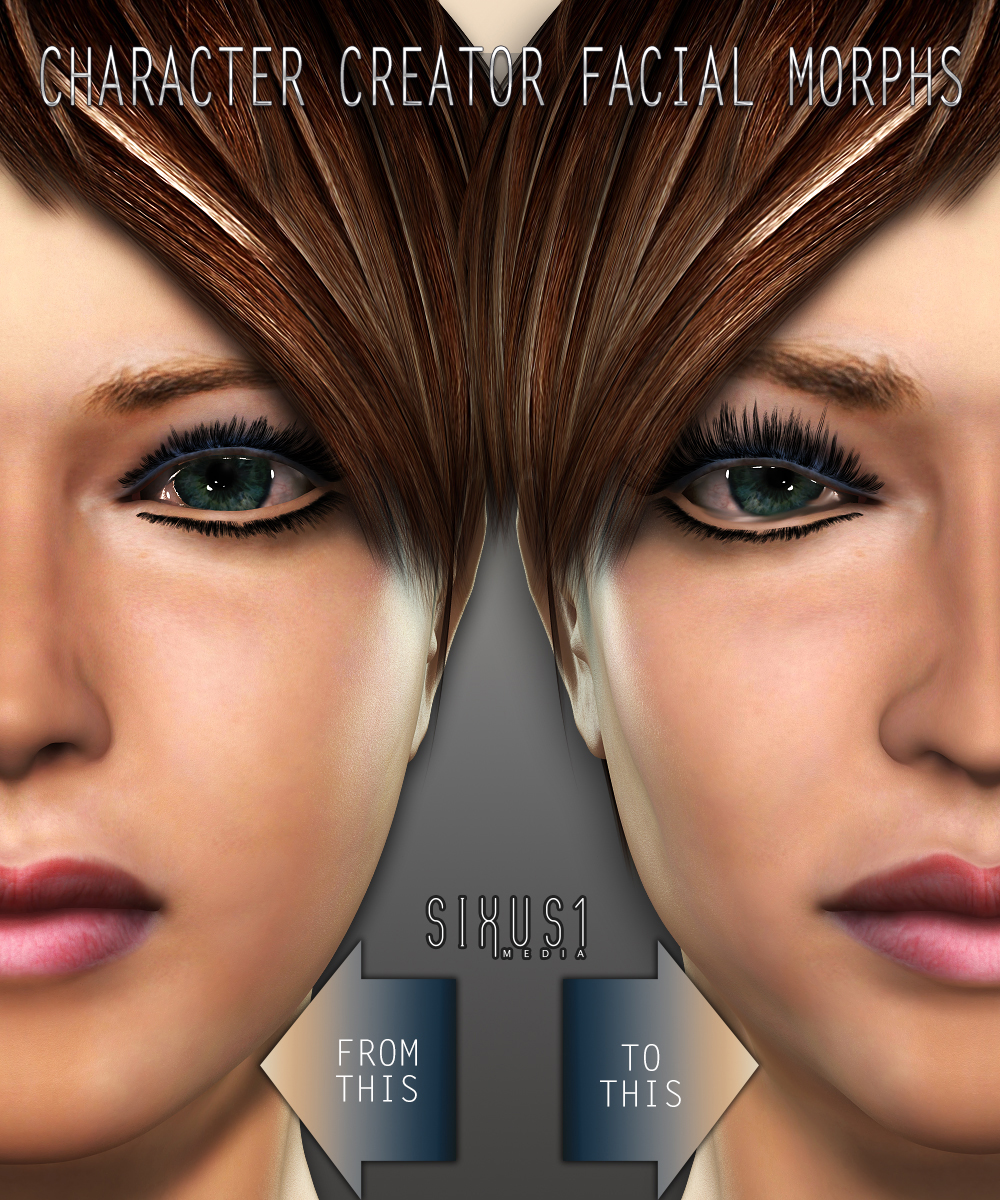S1M Scarlet: Character Creators Facial Morphs | Daz 3D