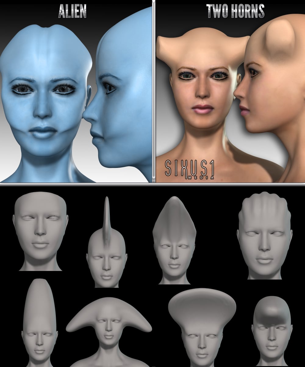 S1M Scarlet: Creative Head Morphs | Daz 3D