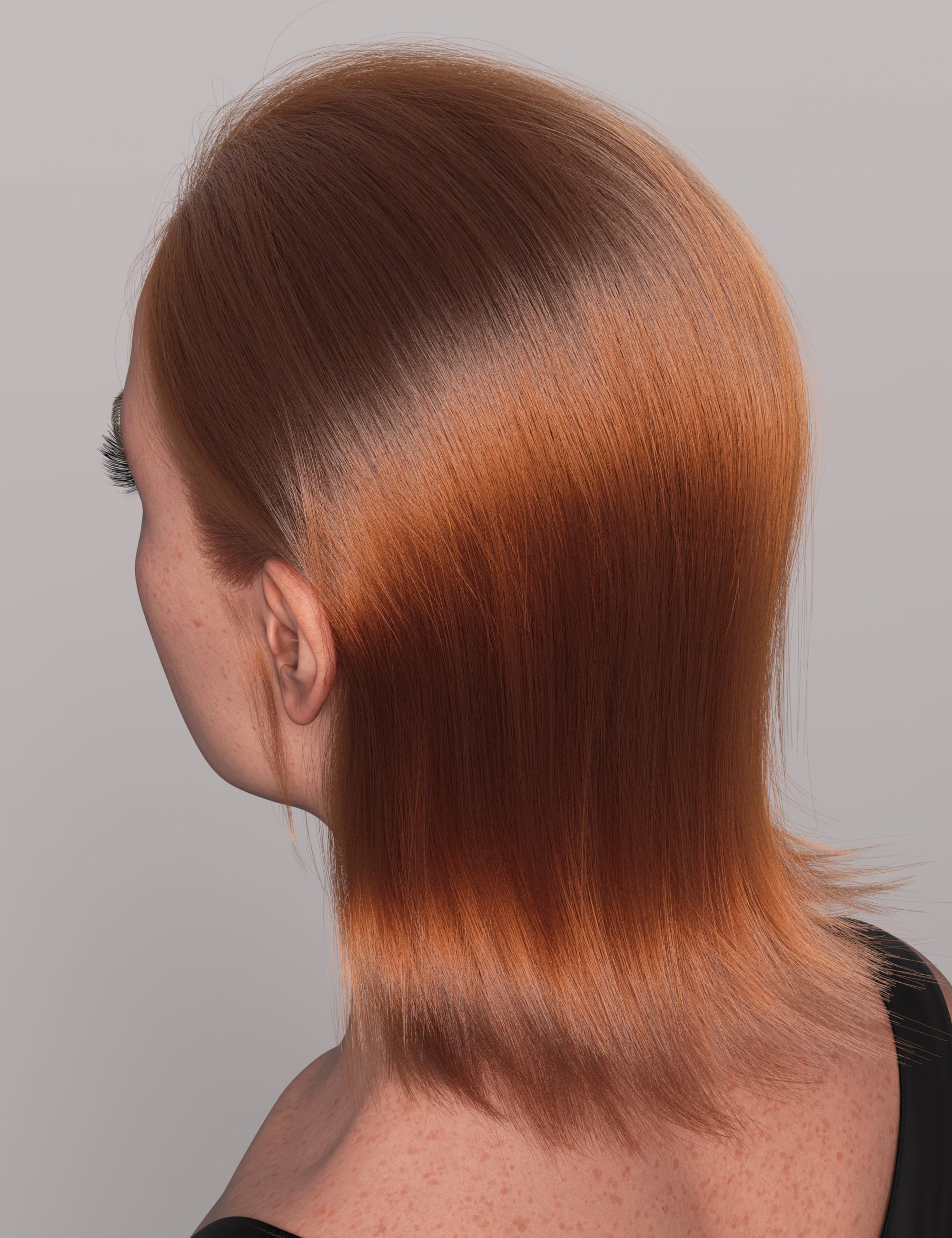 dForce Strand-Based Short and Long Slicked Back Hair for Genesis 9 and ...
