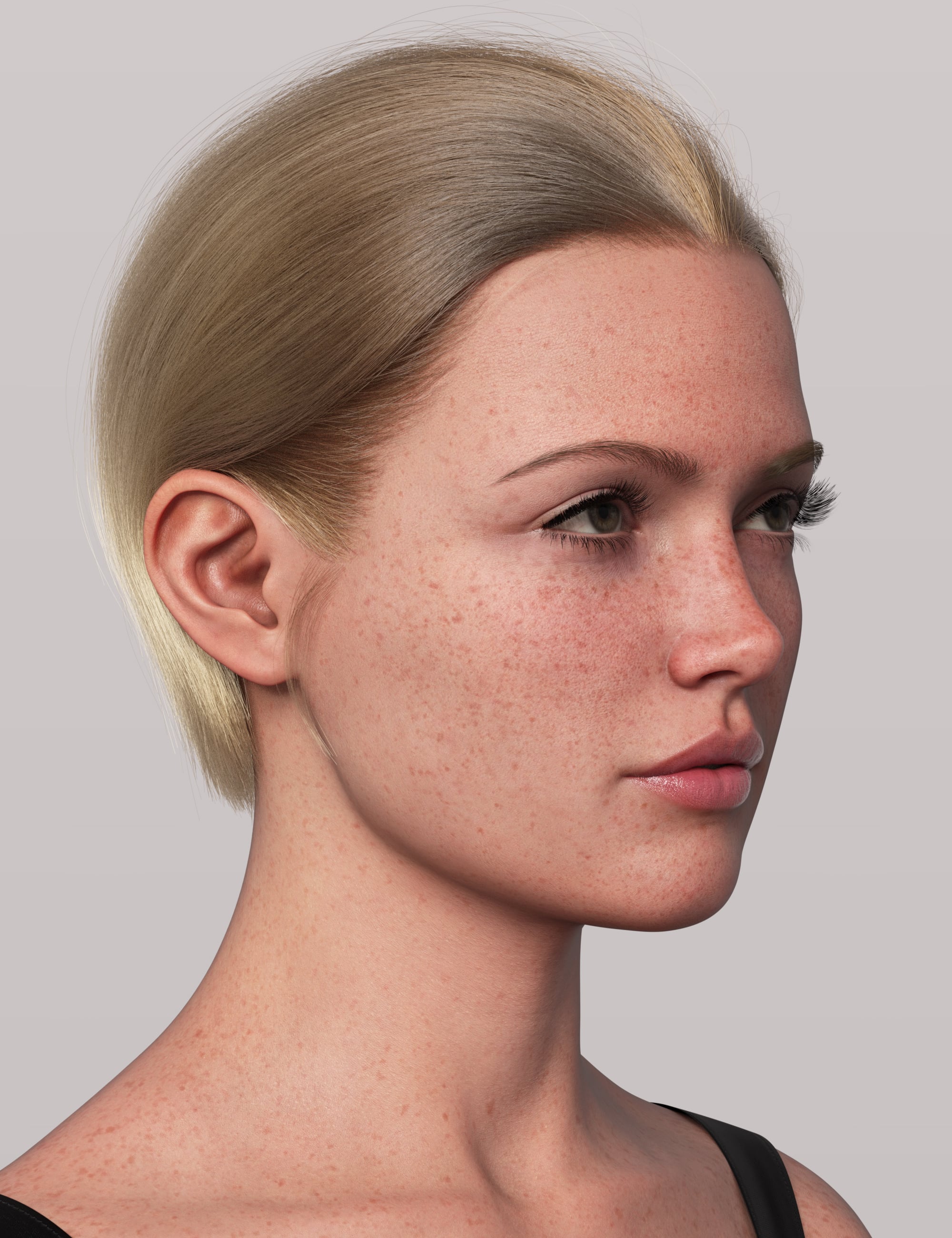 dForce Strand-Based Short and Long Slicked Back Hair for Genesis 9 and ...