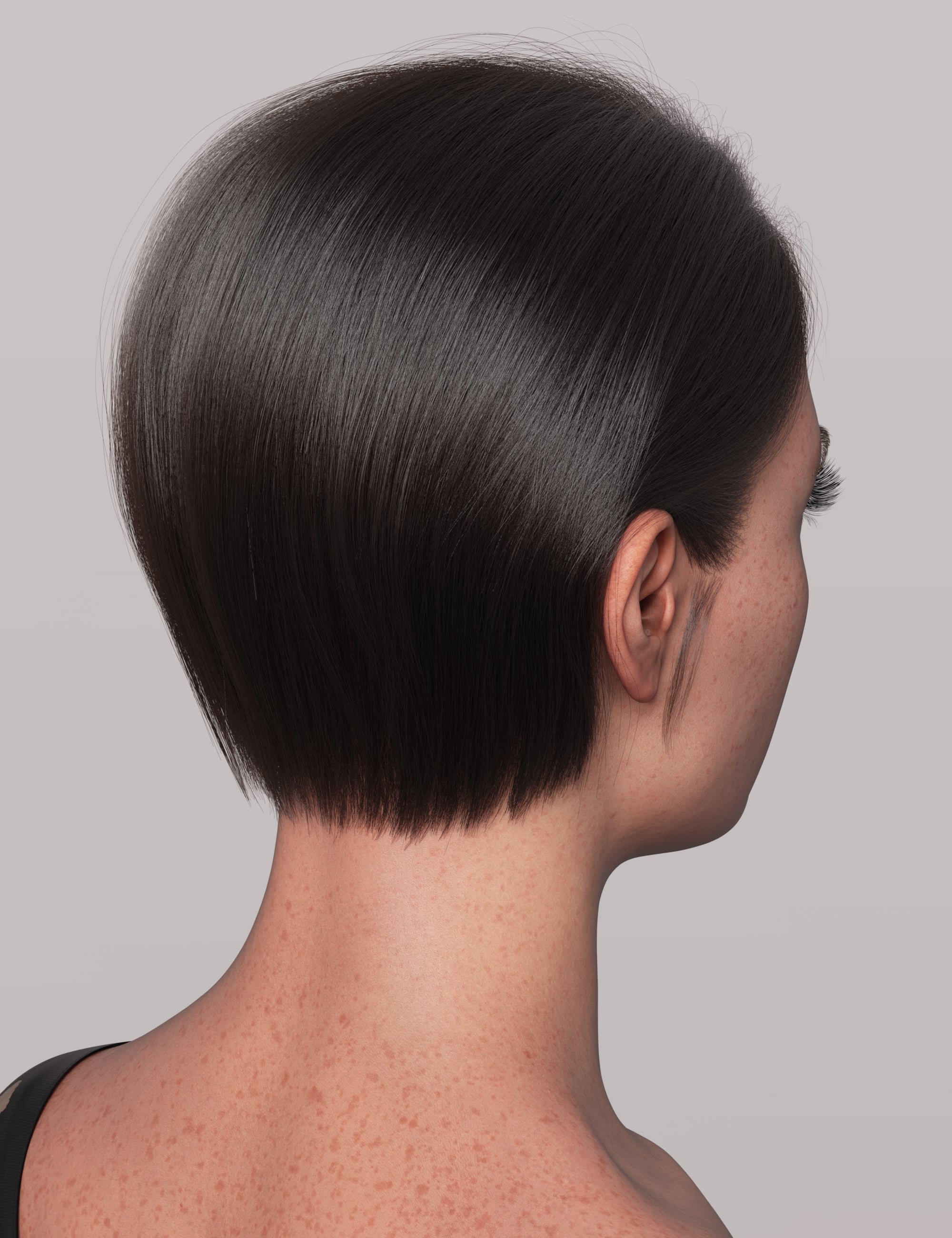 dForce Strand-Based Short and Long Slicked Back Hair for Genesis 9 and ...