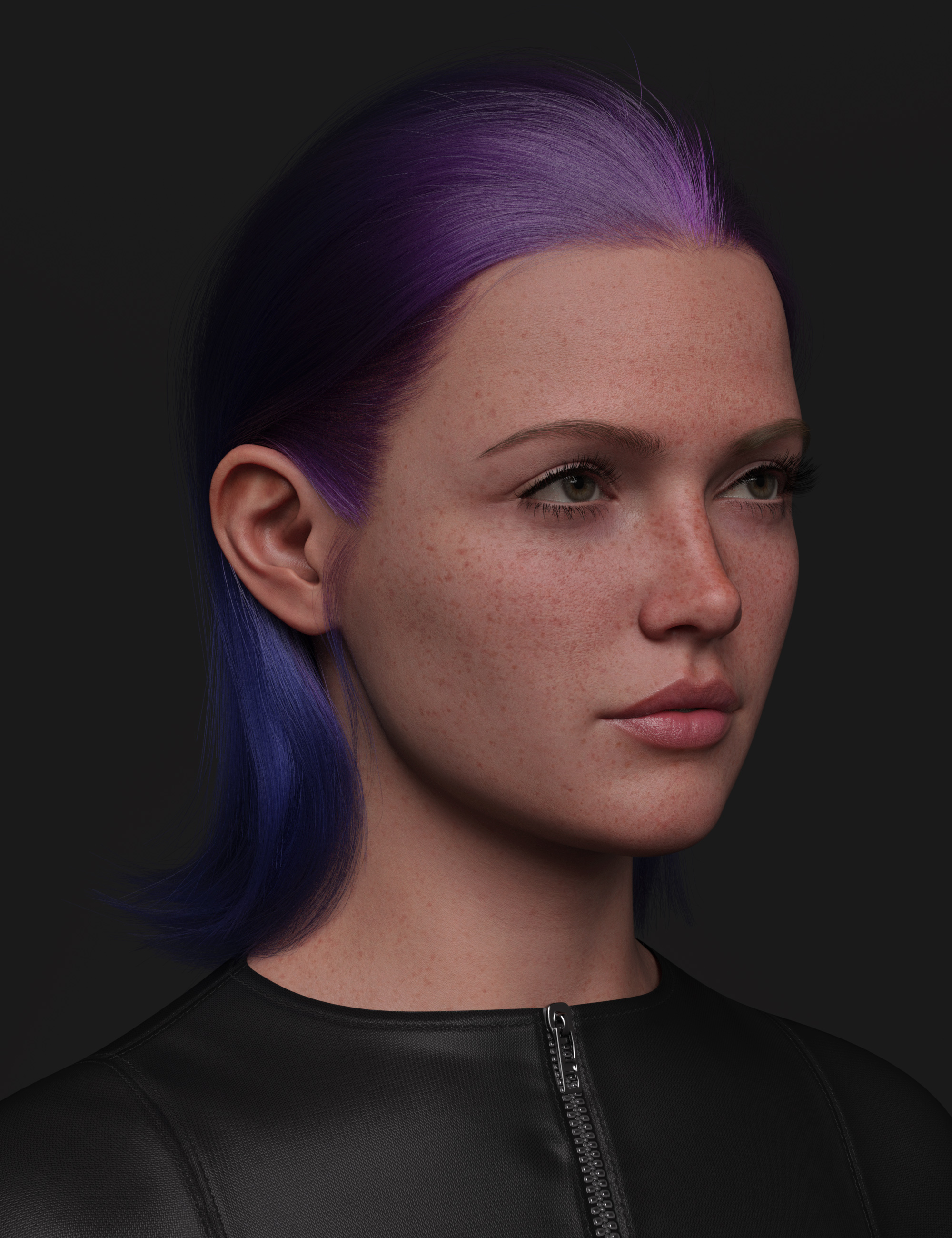 dForce Strand-Based Short and Long Slicked Back Hair Color Expansion ...