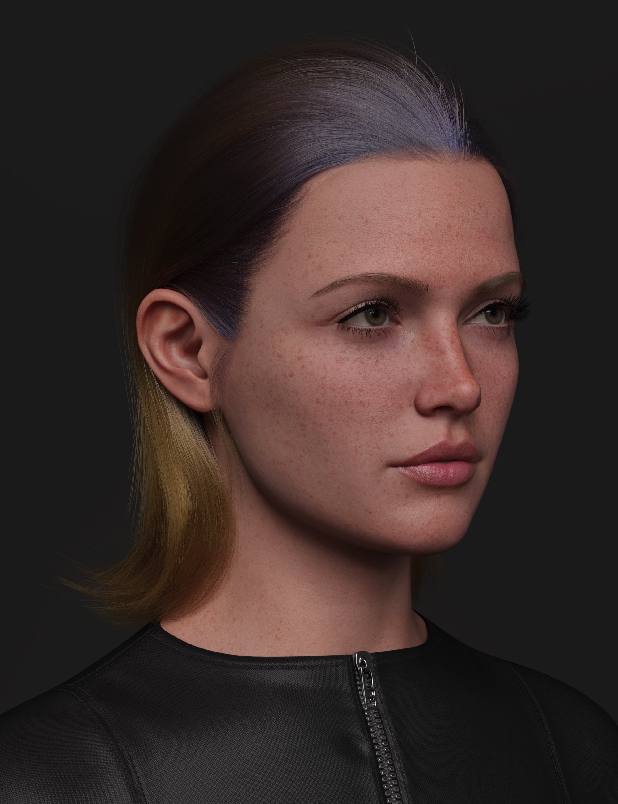 dForce Strand-Based Short and Long Slicked Back Hair Color Expansion ...