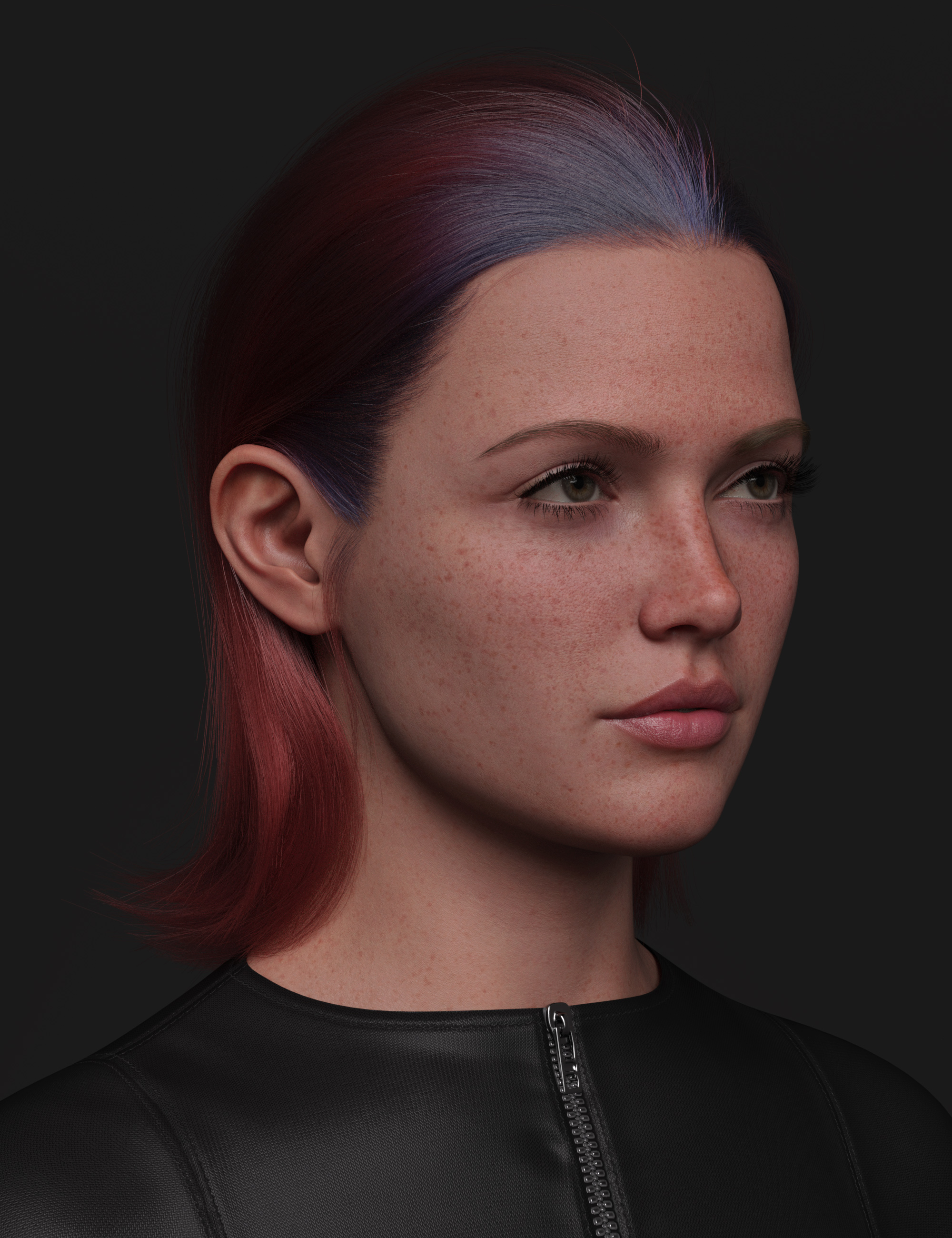 dForce Strand-Based Short and Long Slicked Back Hair Color Expansion ...