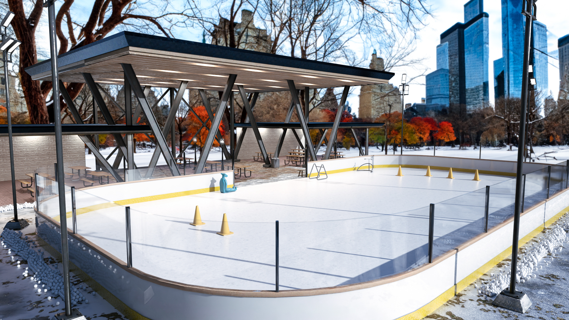 Central Ice Skating Park | Daz 3D