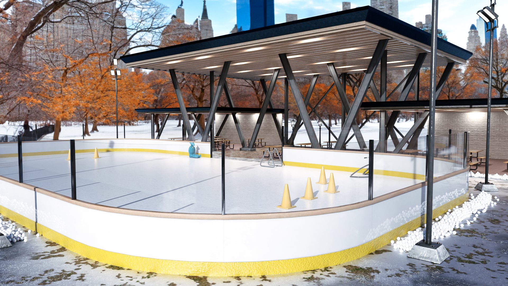 Central Ice Skating Park | Daz 3D
