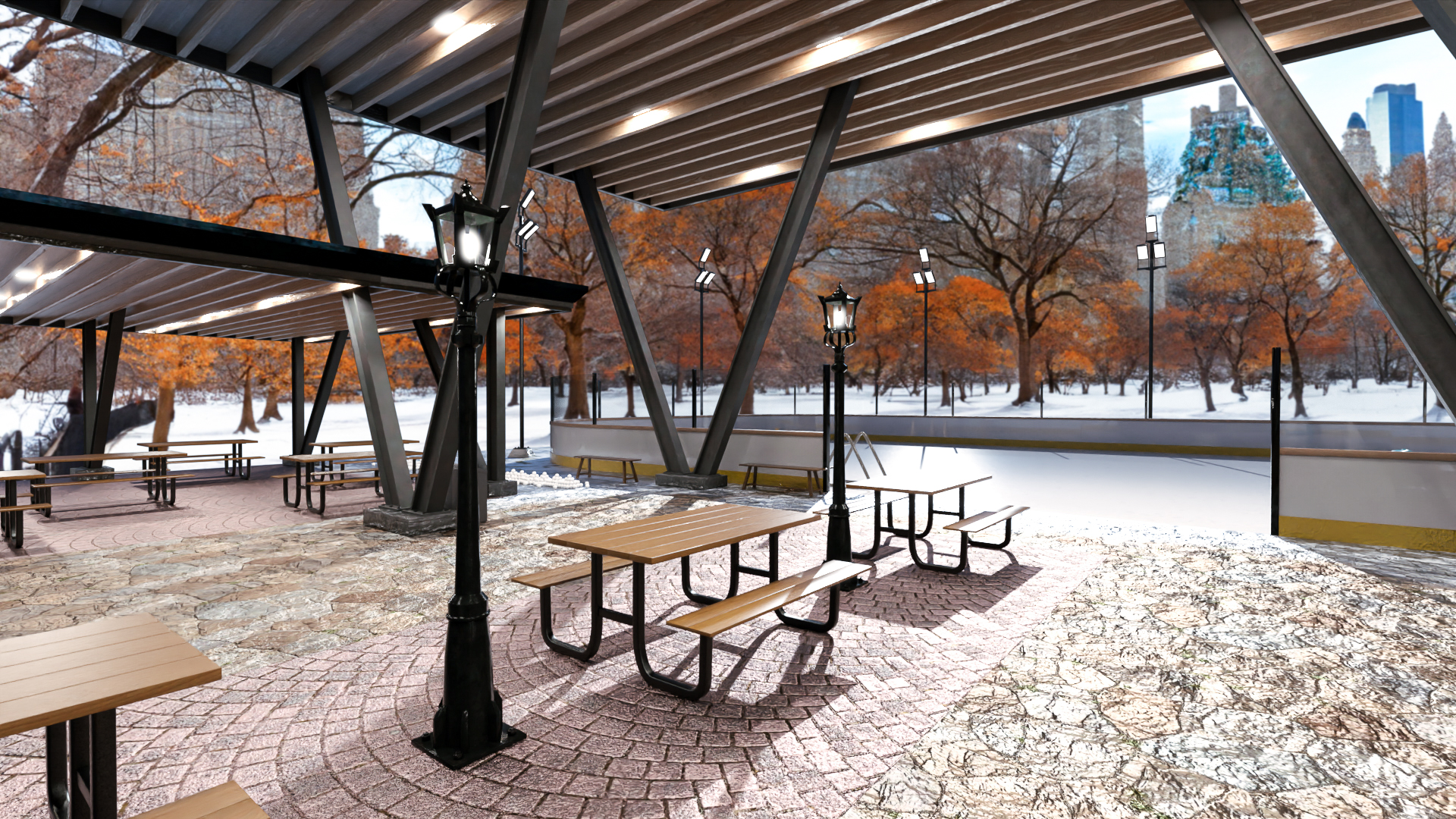 Central Ice Skating Park | Daz 3D