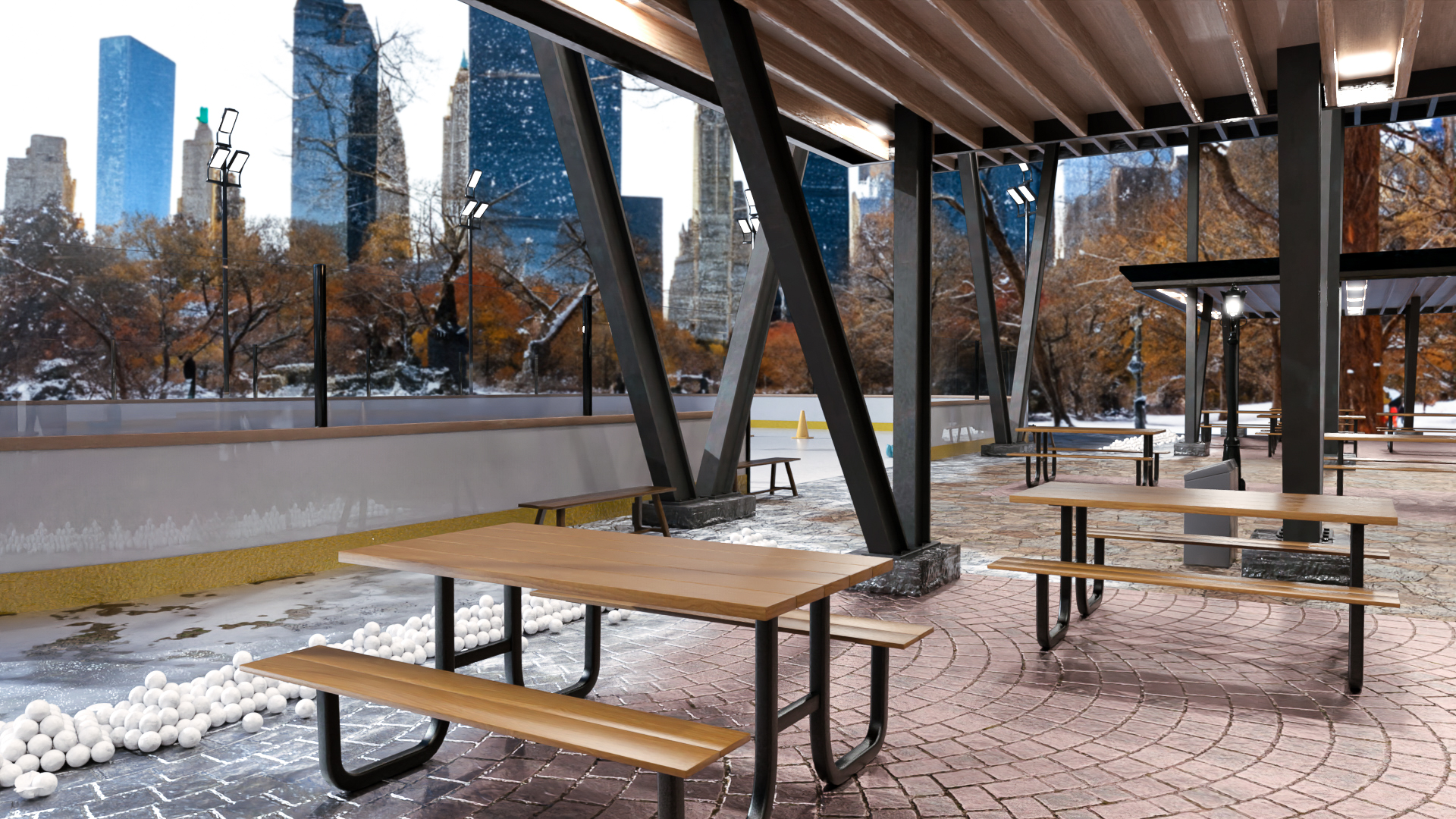 Central Ice Skating Park | Daz 3D