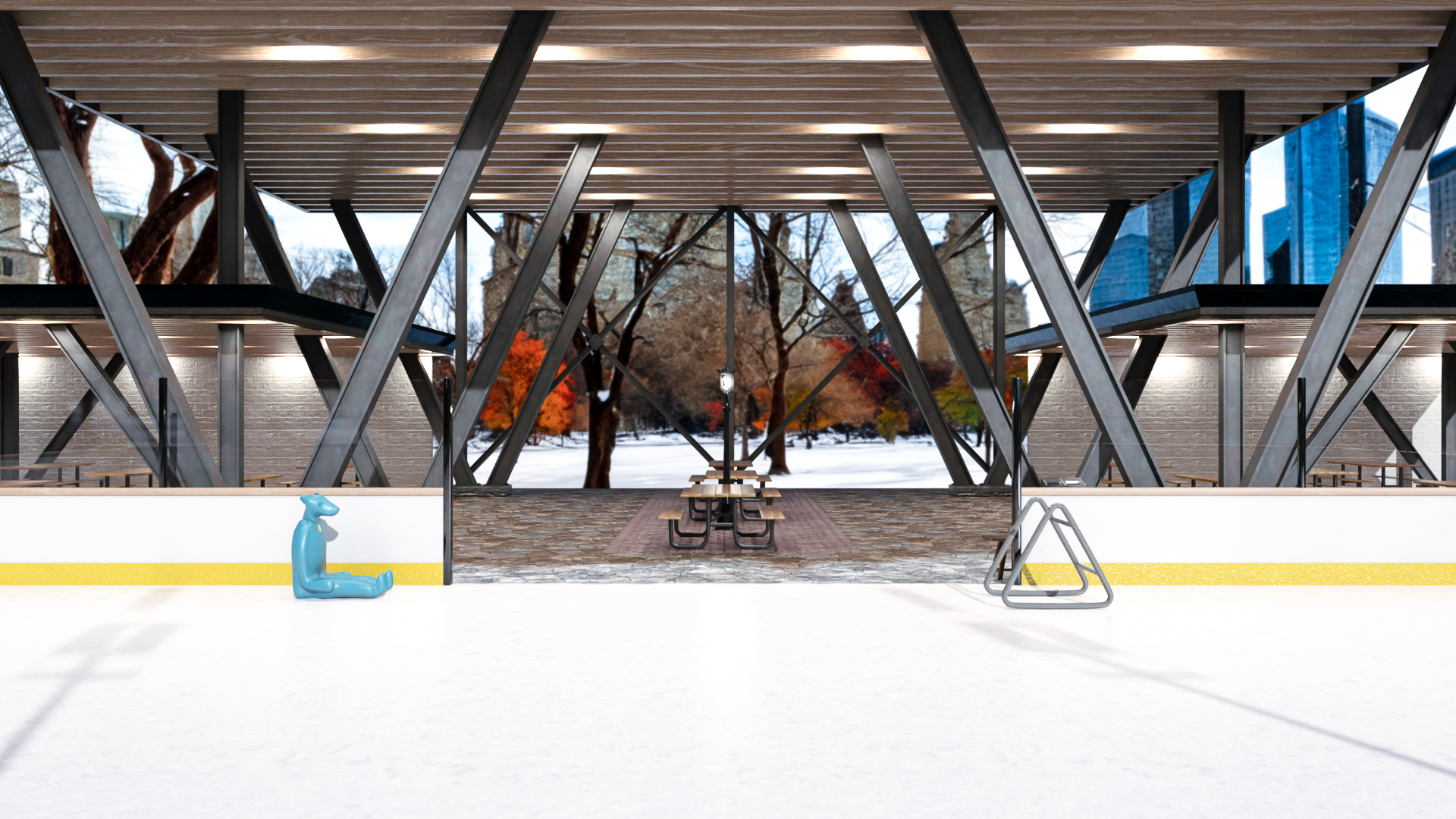 Central Ice Skating Park | Daz 3D