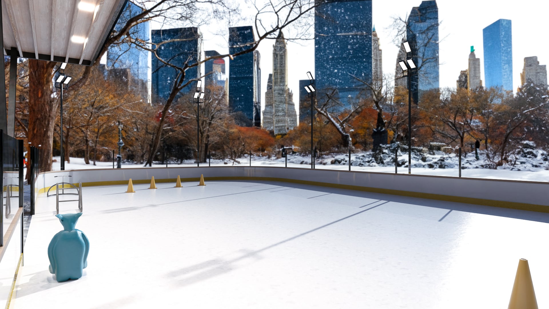 Central Ice Skating Park | Daz 3D