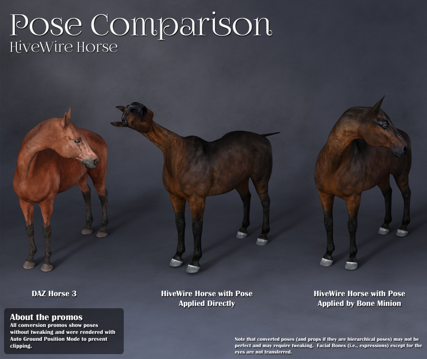 Bone Minion for DAZ Horse 3 Poses | Daz 3D