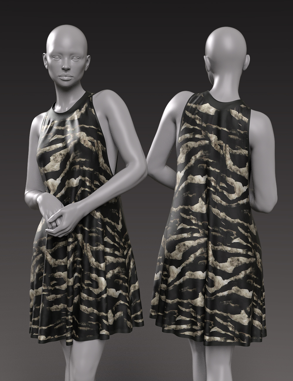 VERSUS - dForce Simply Dress for Genesis 9 Add-On | Daz 3D