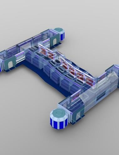 Futuristic Crew Bunks for DAZ Studio | Daz 3D