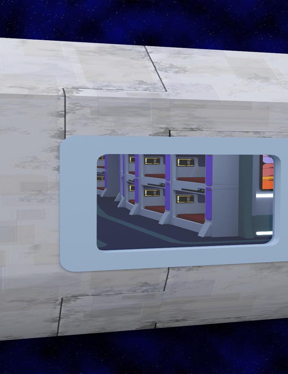 Futuristic Crew Bunks for DAZ Studio | Daz 3D