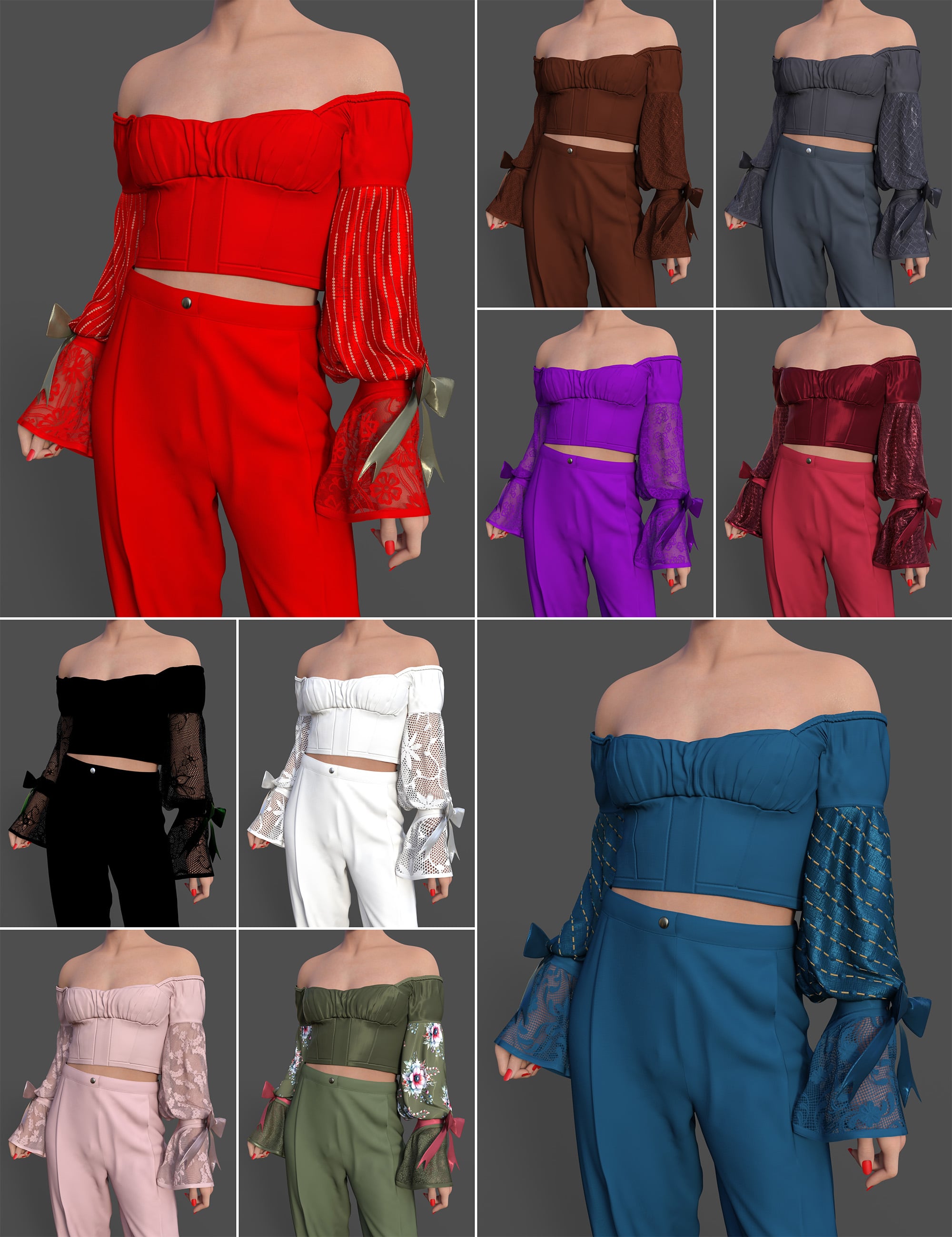 dForce Isolda Outfit for Genesis 9 | Daz 3D