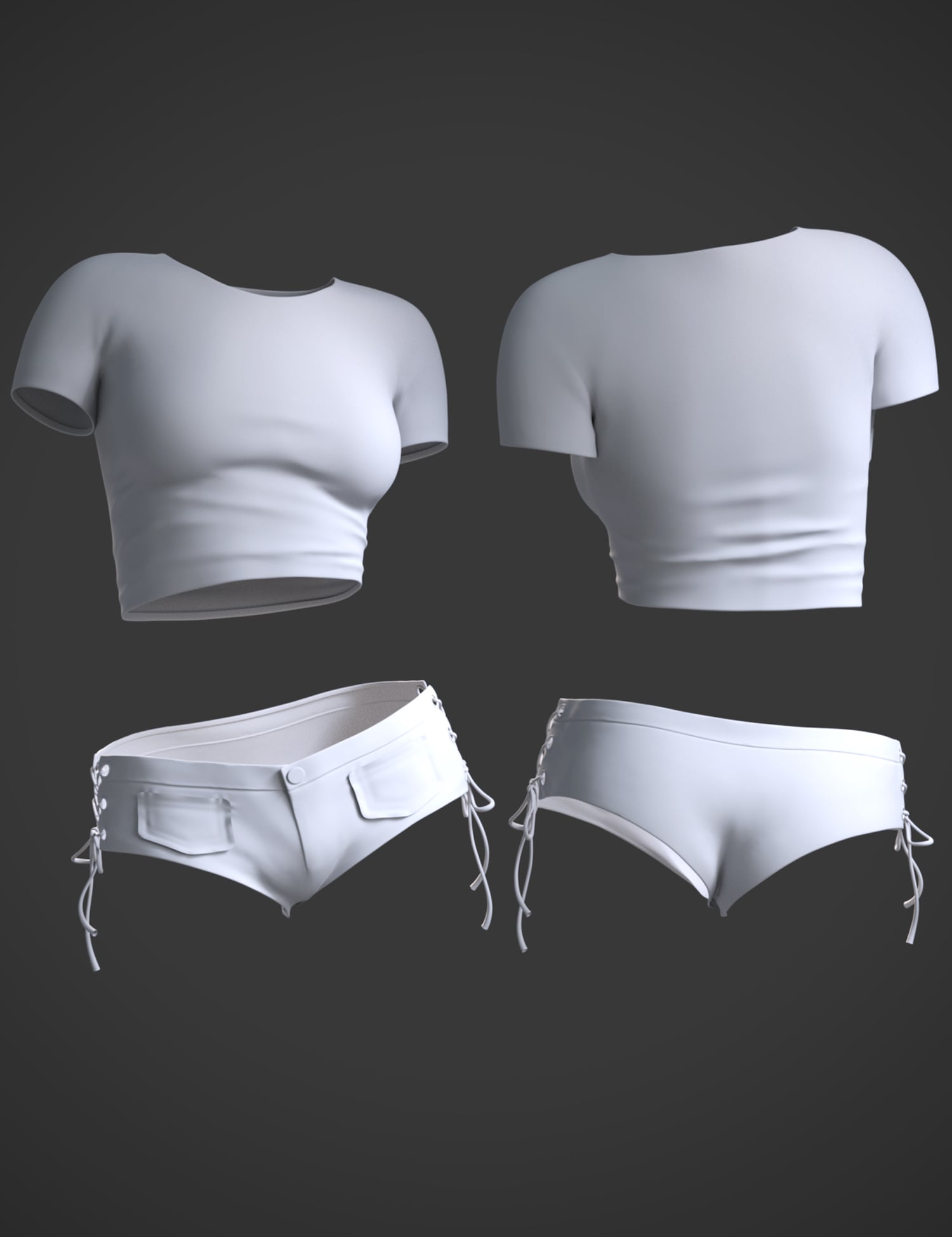 dForce BS Summer Casual Outfit for Genesis 9 | Daz 3D