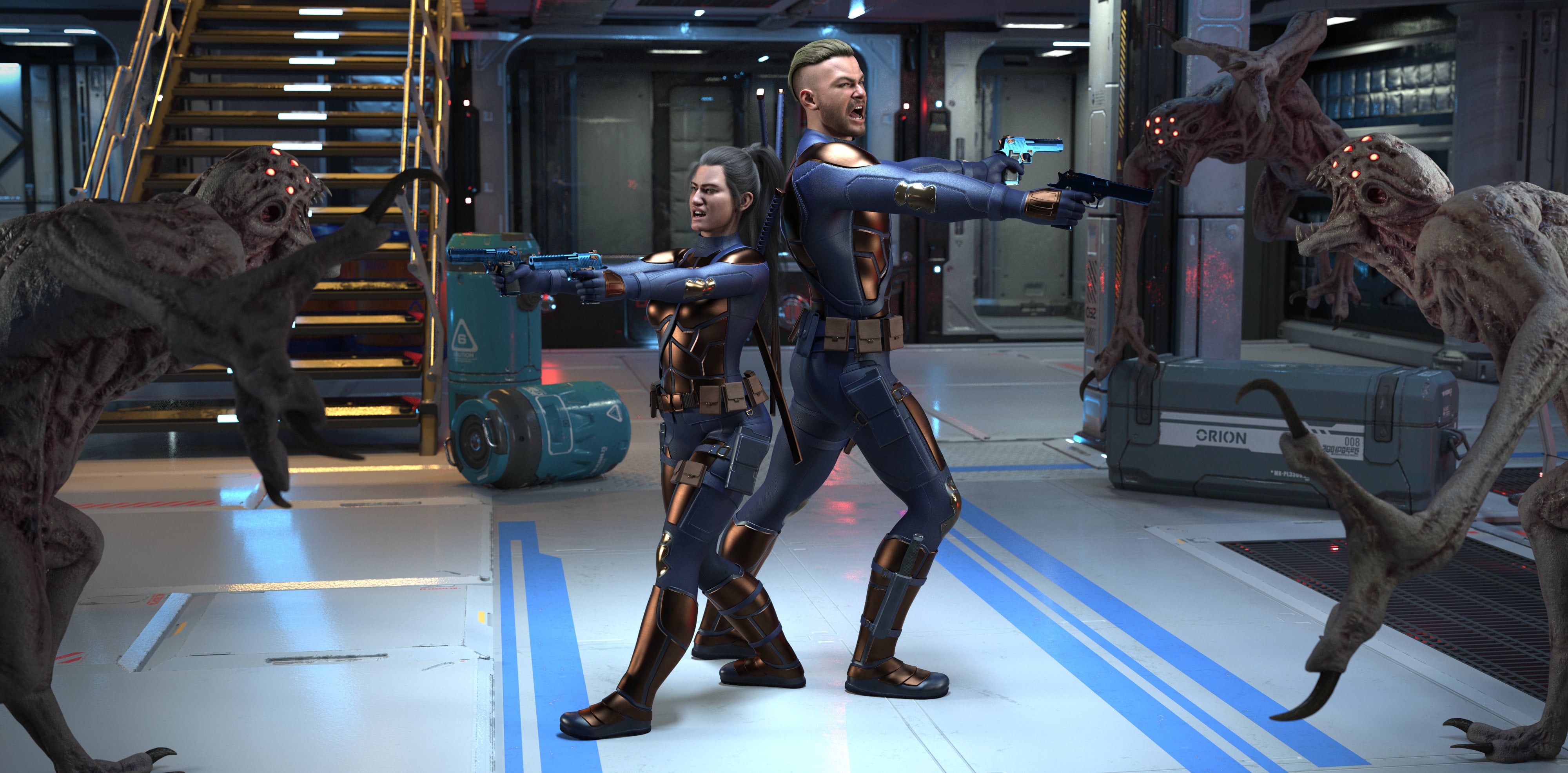 NG Deadly Mercenary for Genesis 9 | Daz 3D