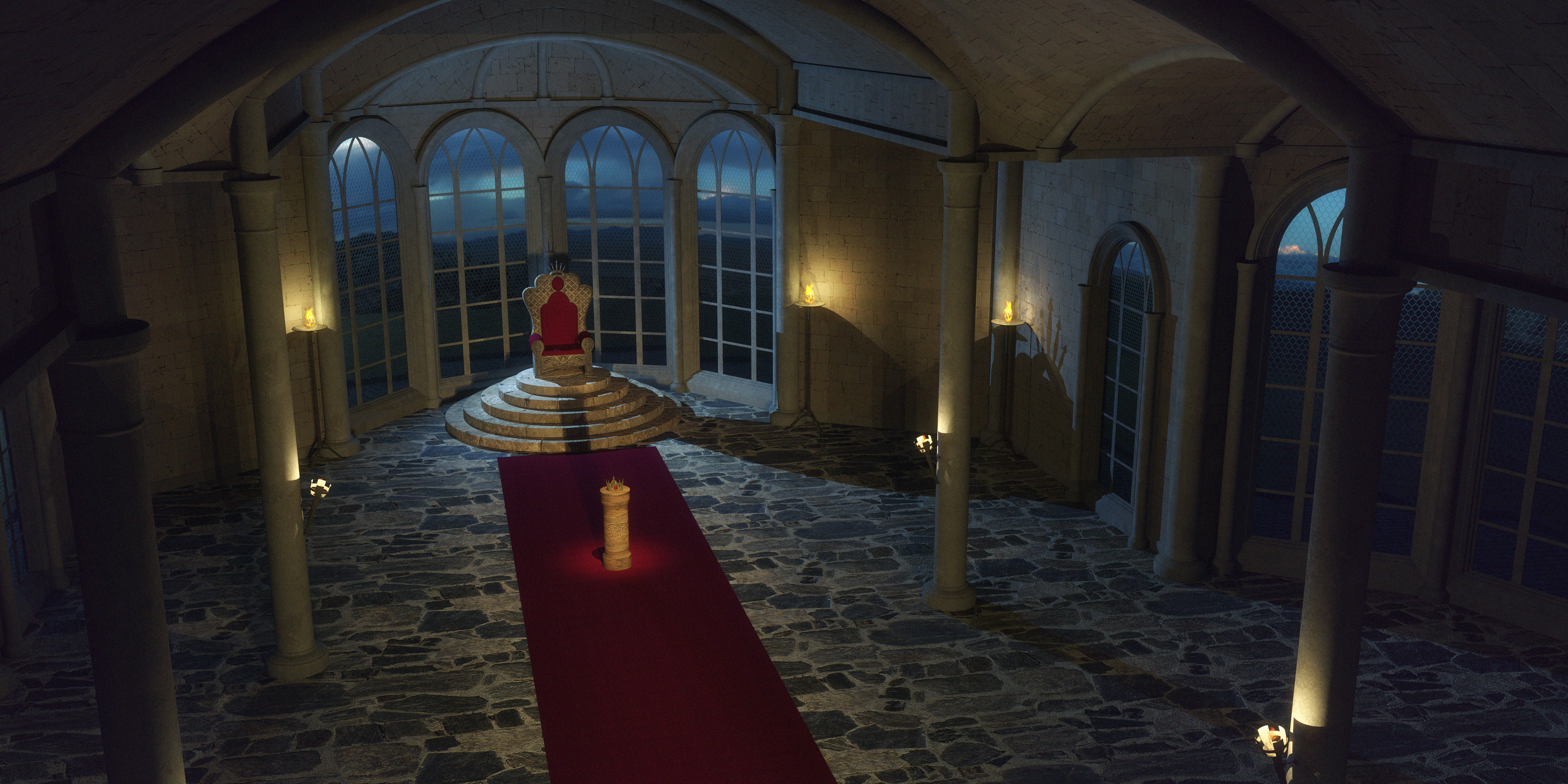 Throne Hall 2 | Daz 3D