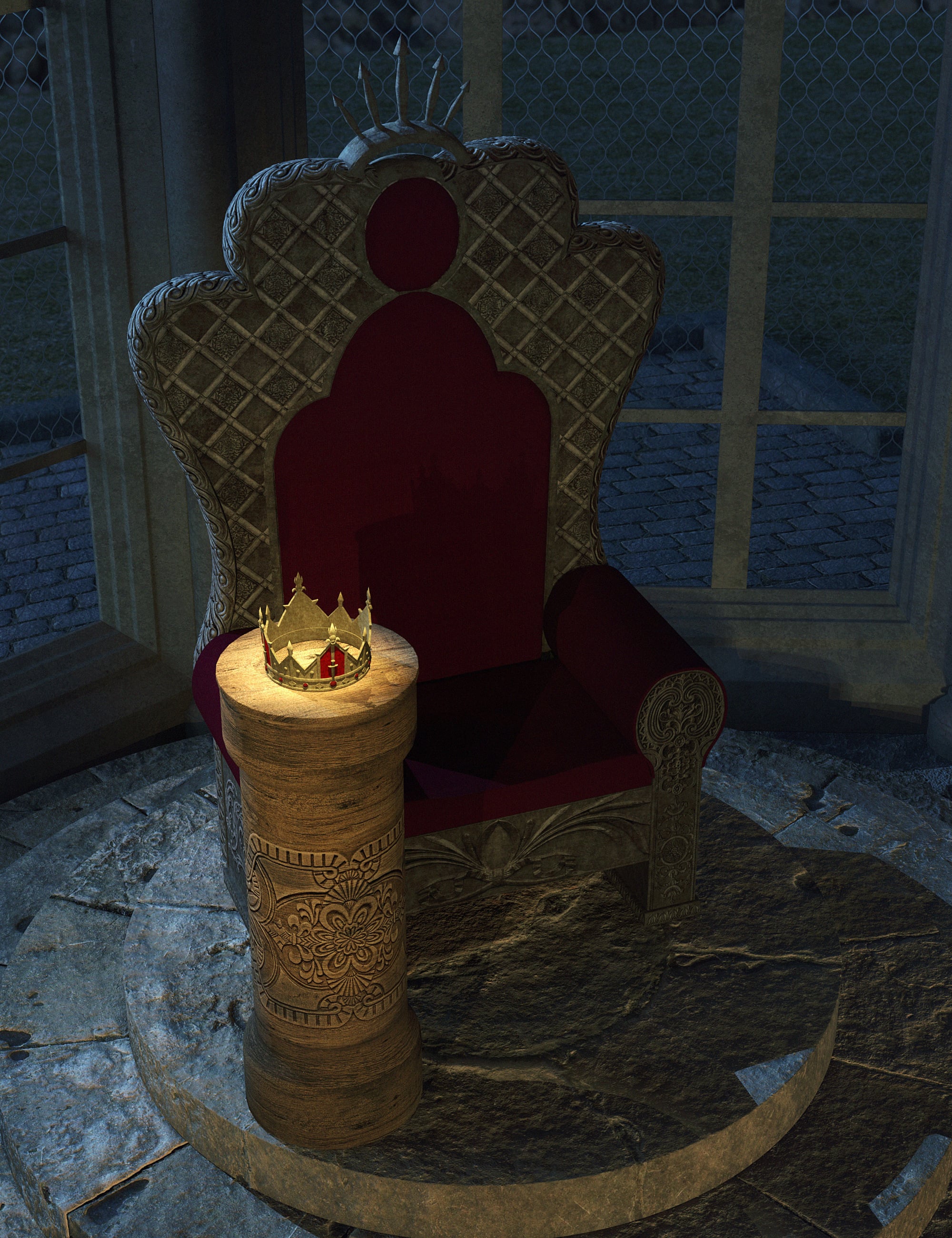 Throne Hall 2 | Daz 3D