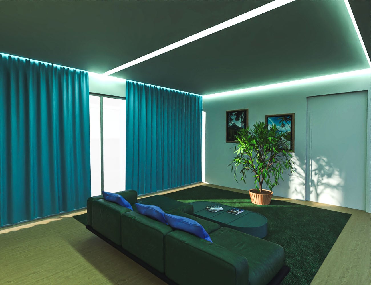 The Cozy Green Room | Daz 3D