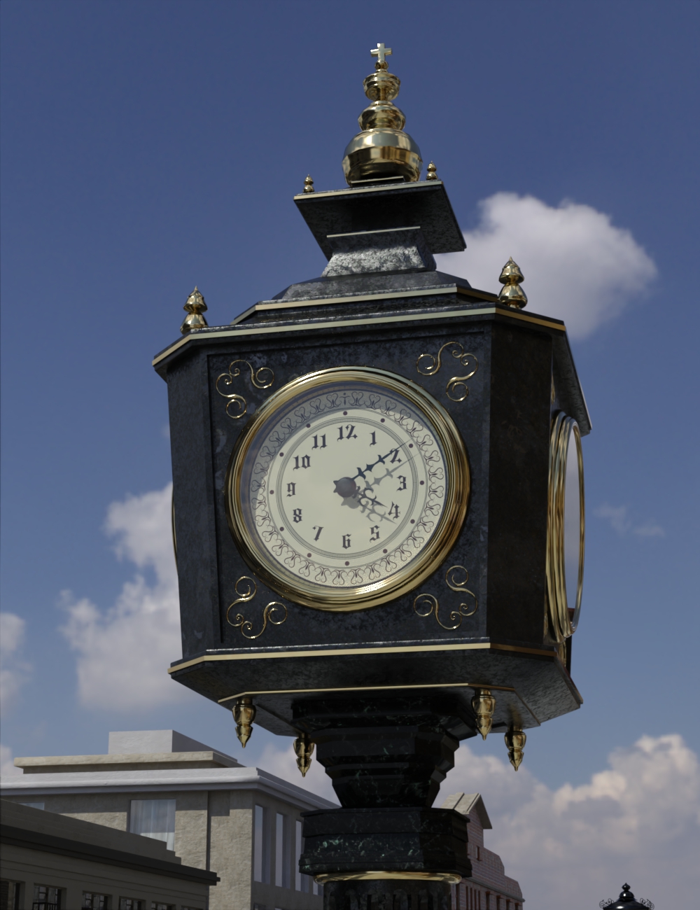 Street Clocks | Daz 3D
