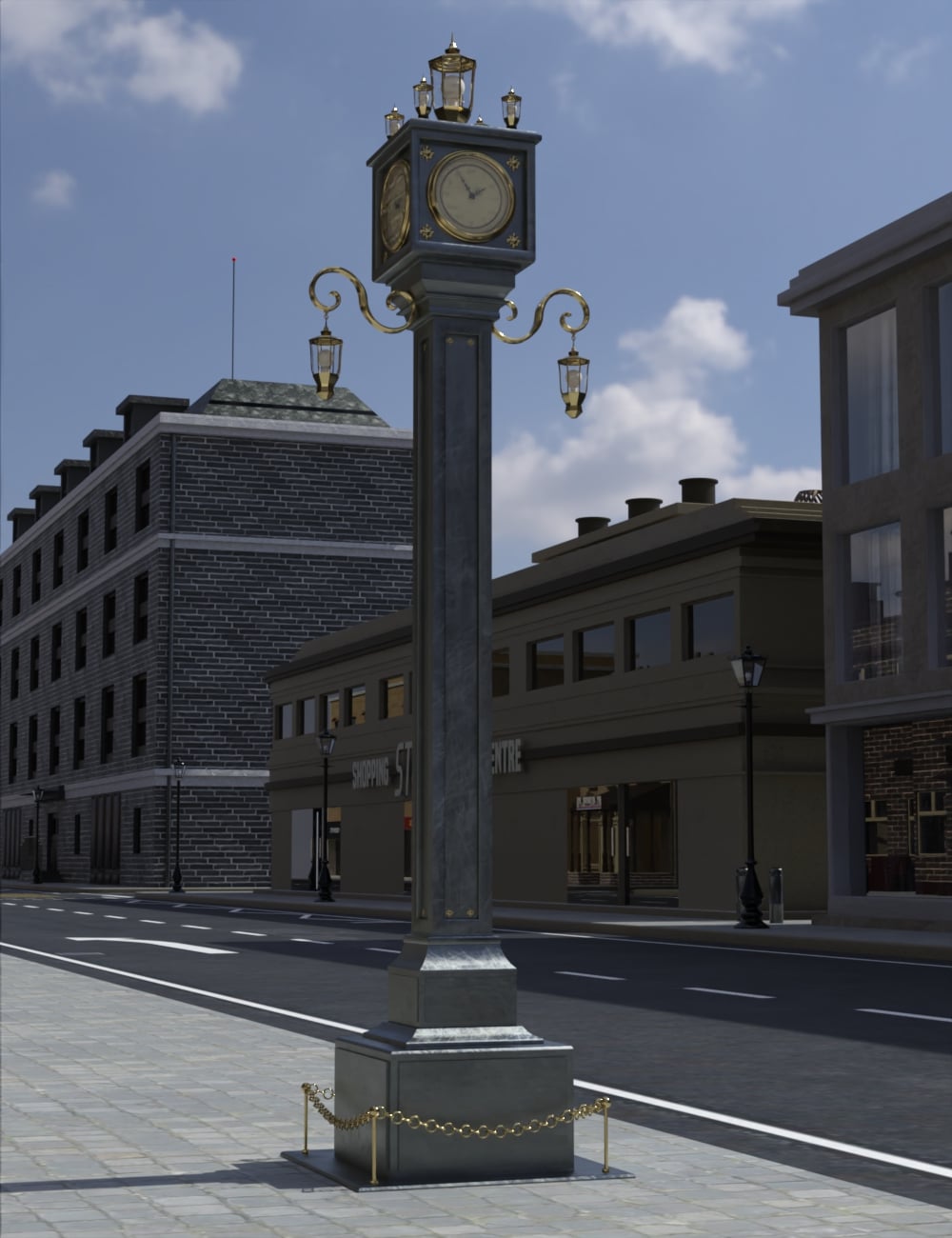 Street Clocks | Daz 3D