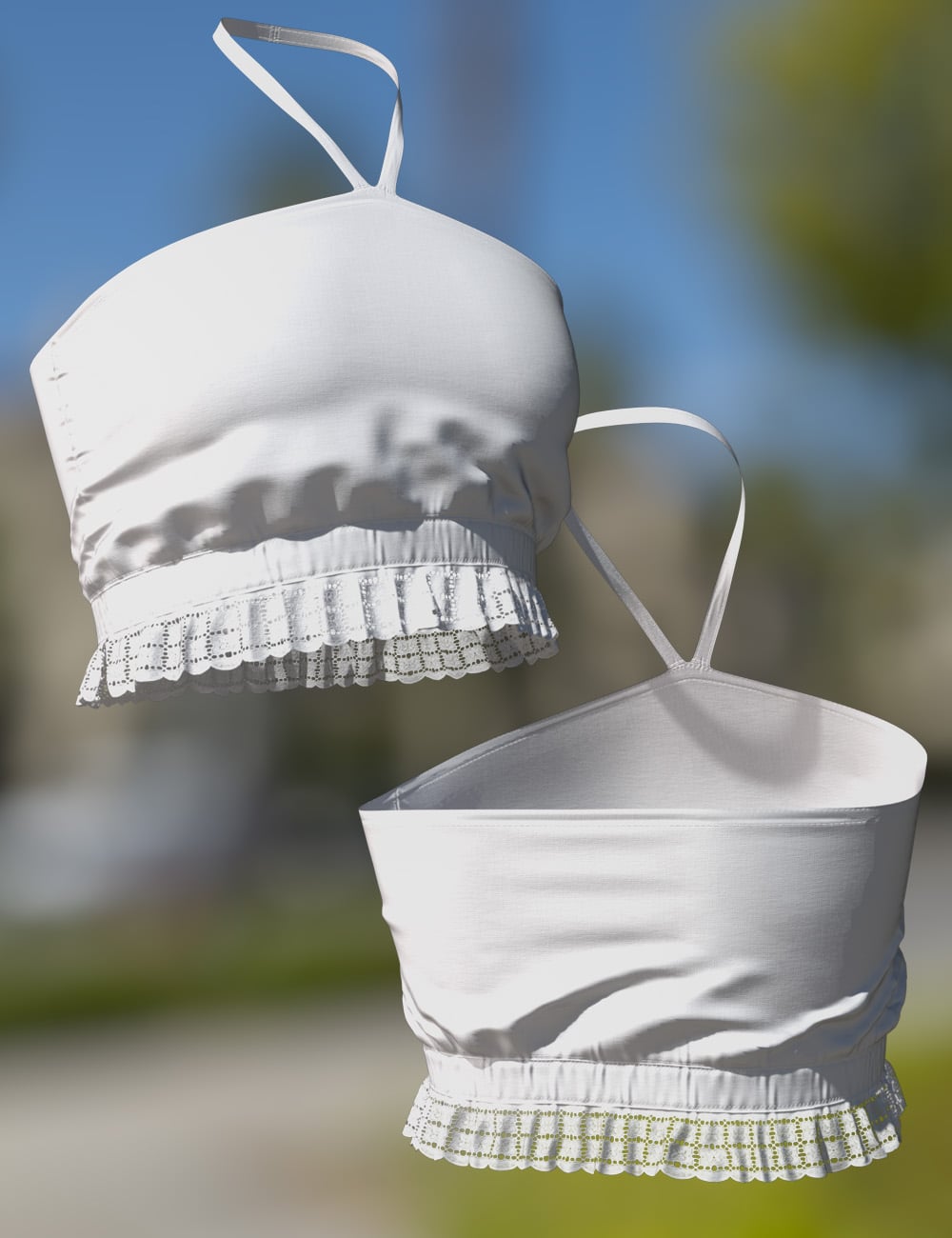 dForce Mini Peplum Top Genesis 9 | Daz 3D