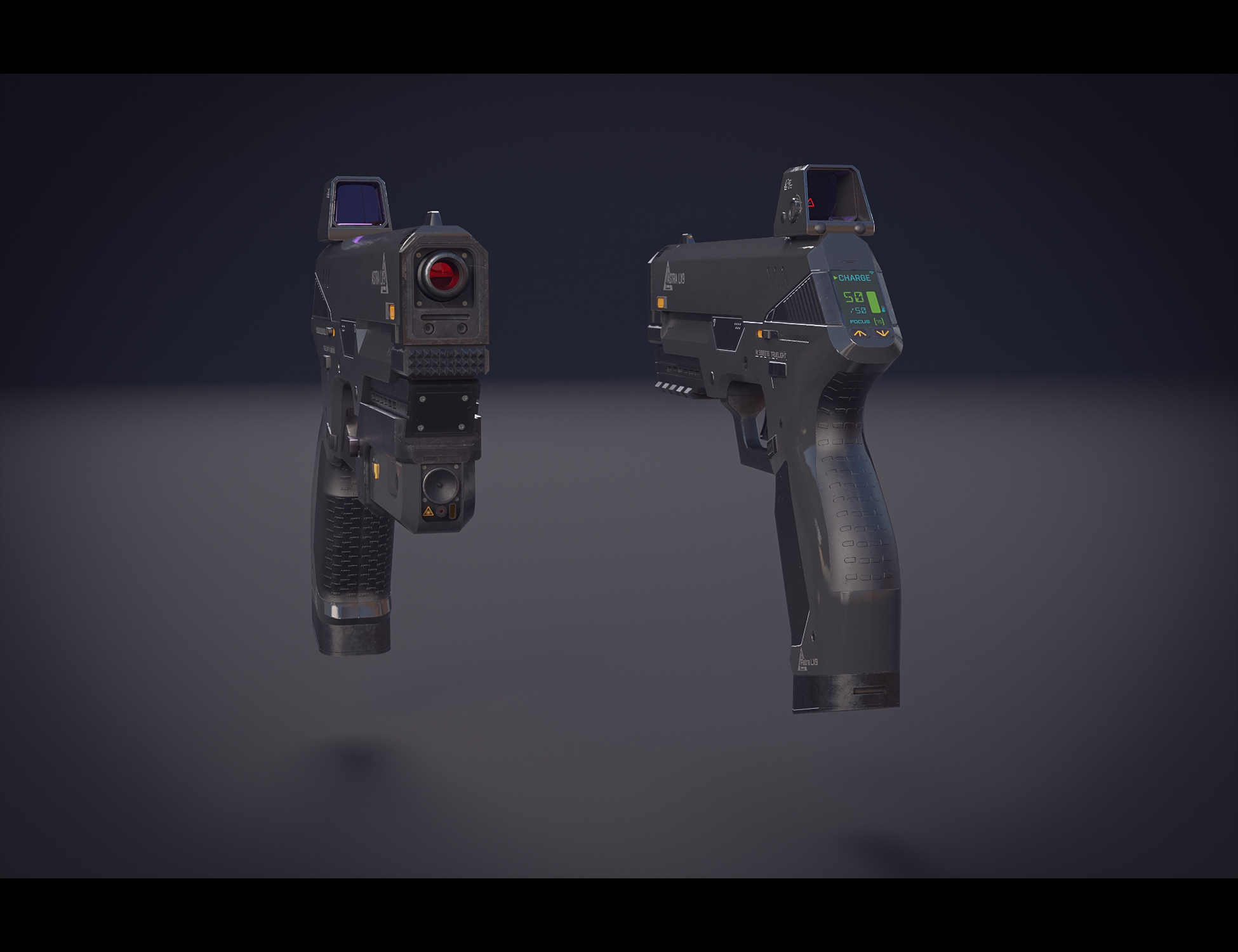 Energy Handgun And Accessories | Daz 3D