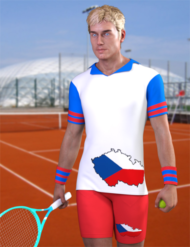 JMR dForce Mark Tennis Outfit for Genesis 8 Male | Daz 3D