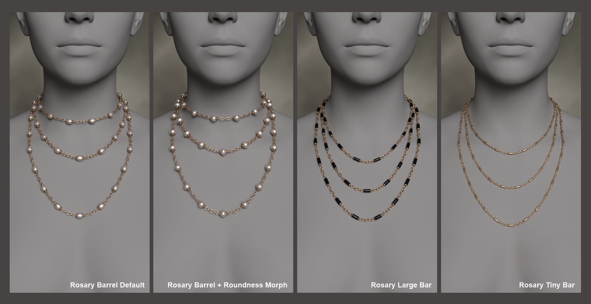 FK dForce Luxe Chains Two for Genesis 8, 8.1 and 9 | Daz 3D