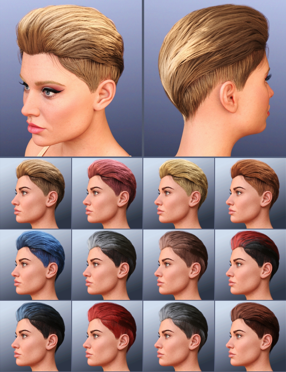 Nastya Hair For Nastya Hd Daz 3d