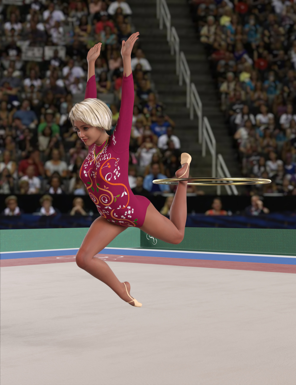 Olympic Gymnastic Poses for Genesis 9 | Daz 3D