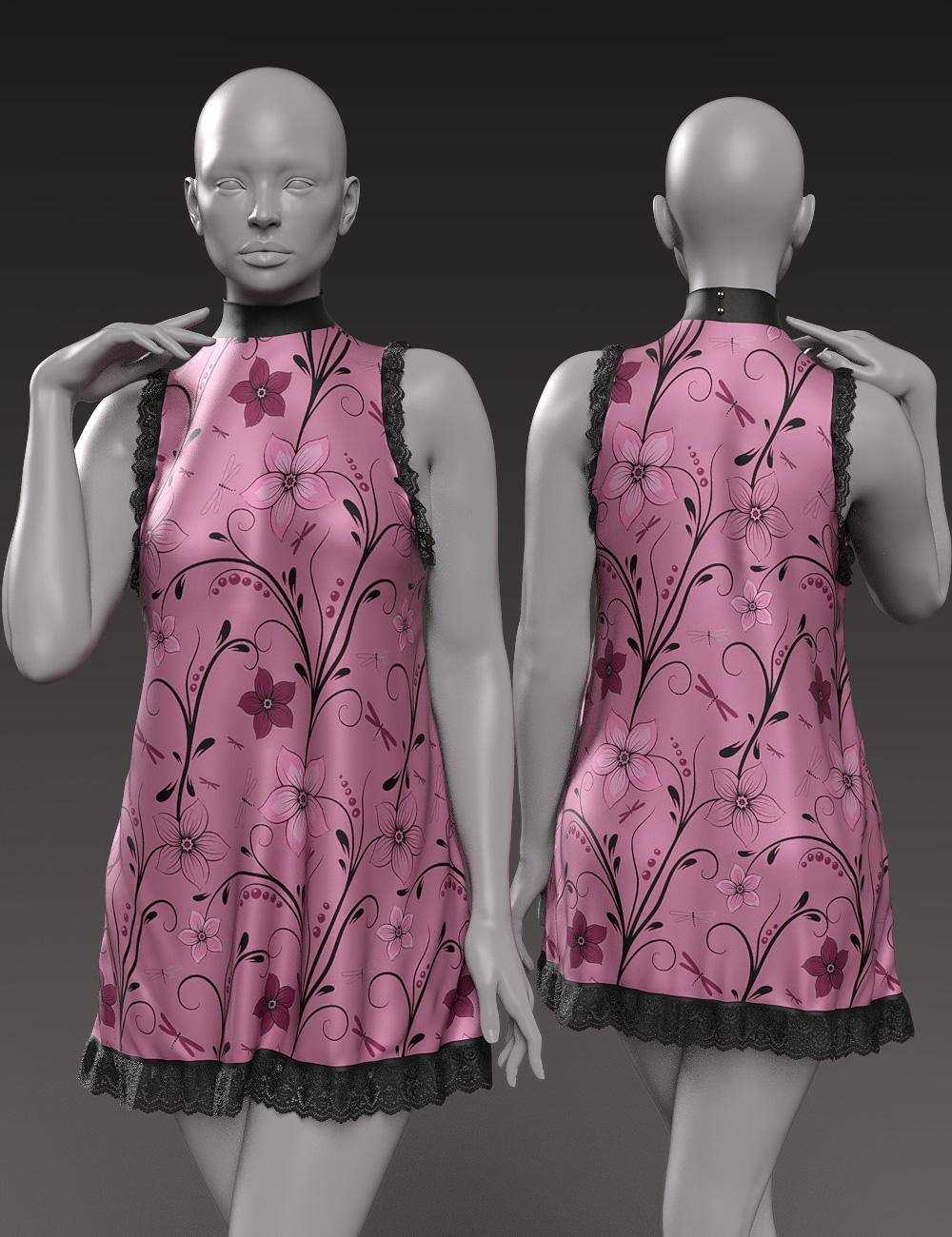 VERSUS - A97 dForce Emma Dress for Genesis 8 and 9 Females Add-On | Daz 3D