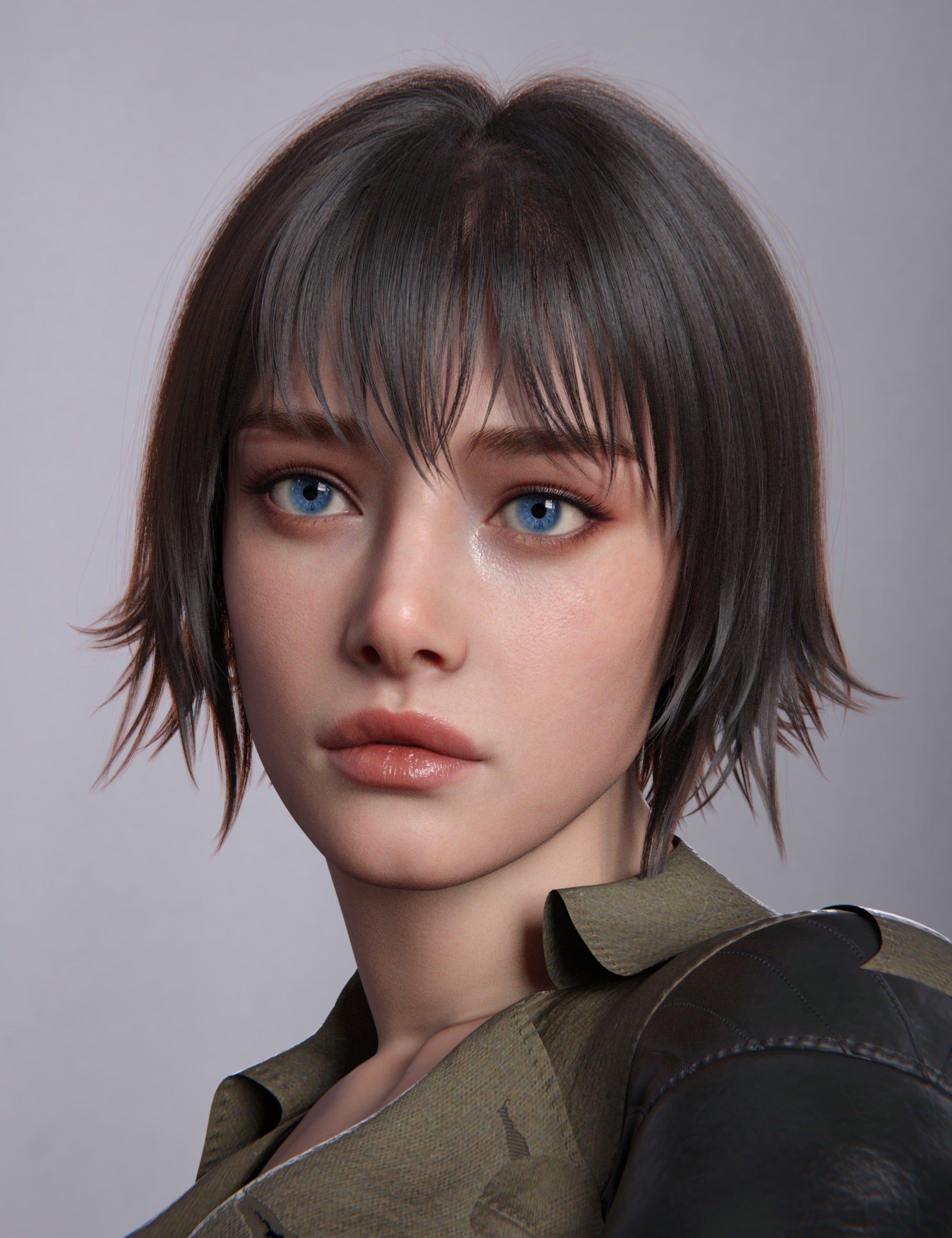 dForce AK Layered Bob Hair for Genesis 9, 8, and 8.1 Female | Daz 3D