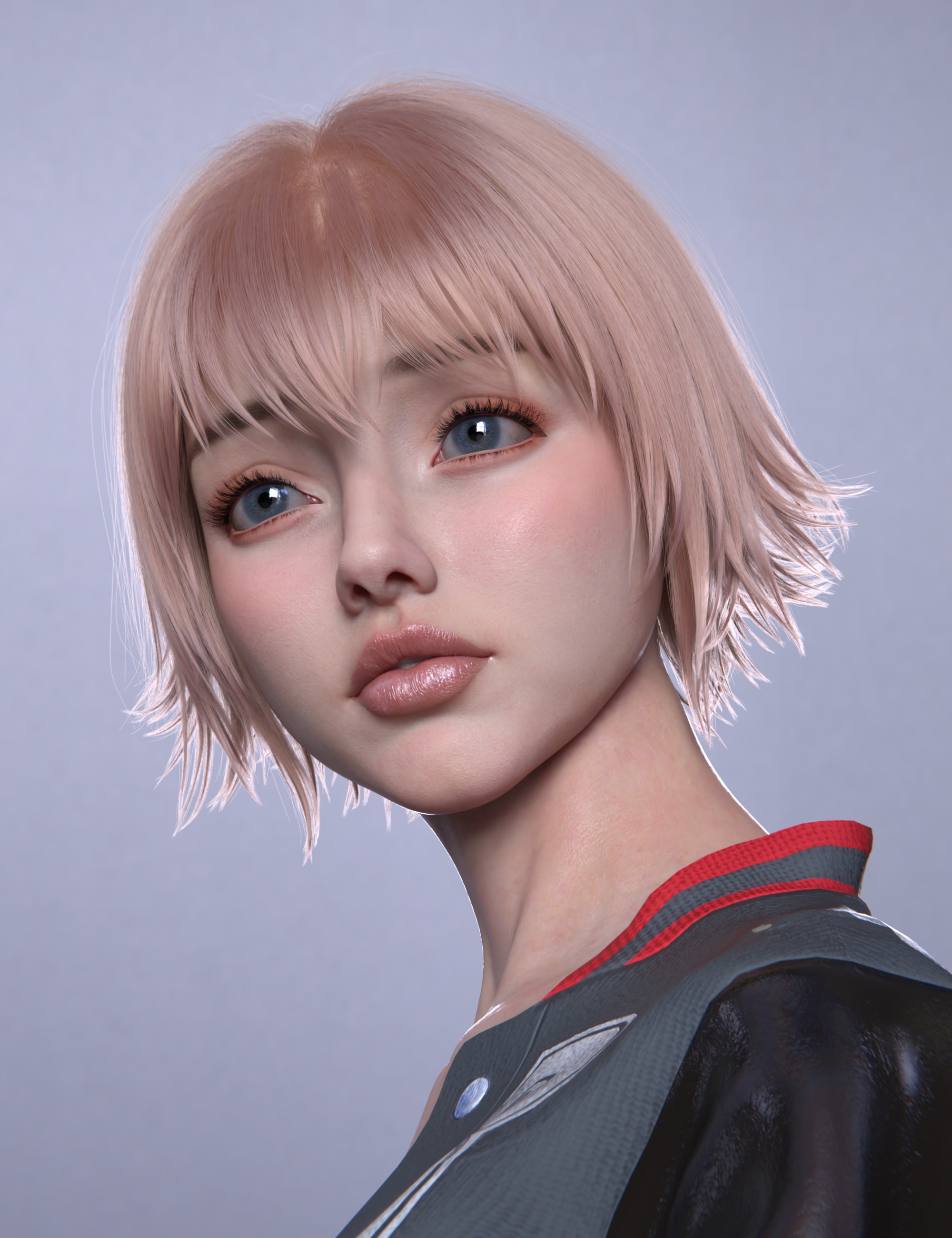 dForce AK Layered Bob Hair for Genesis 9, 8, and 8.1 Female | Daz 3D