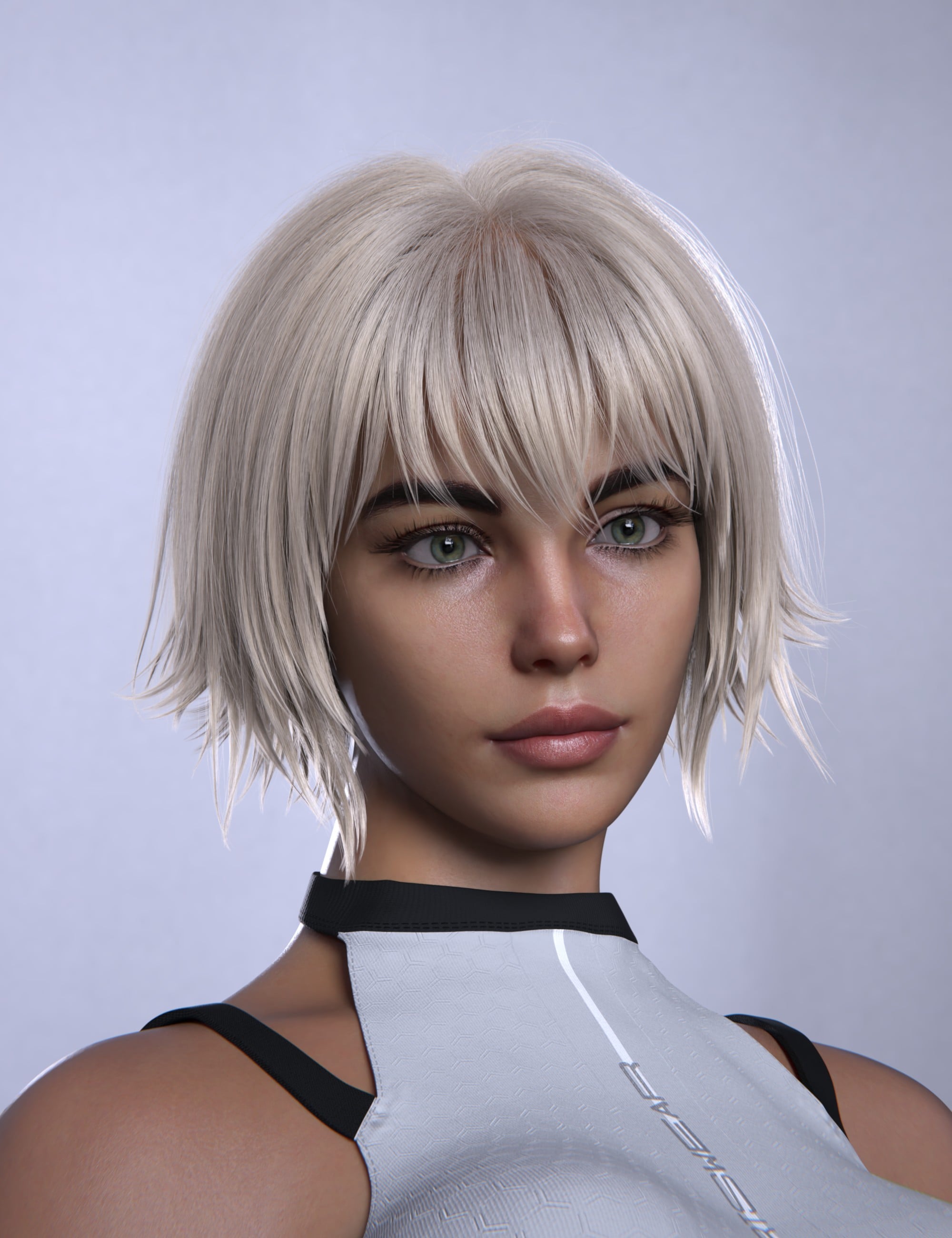 dForce AK Layered Bob Hair for Genesis 9, 8, and 8.1 Female | Daz 3D