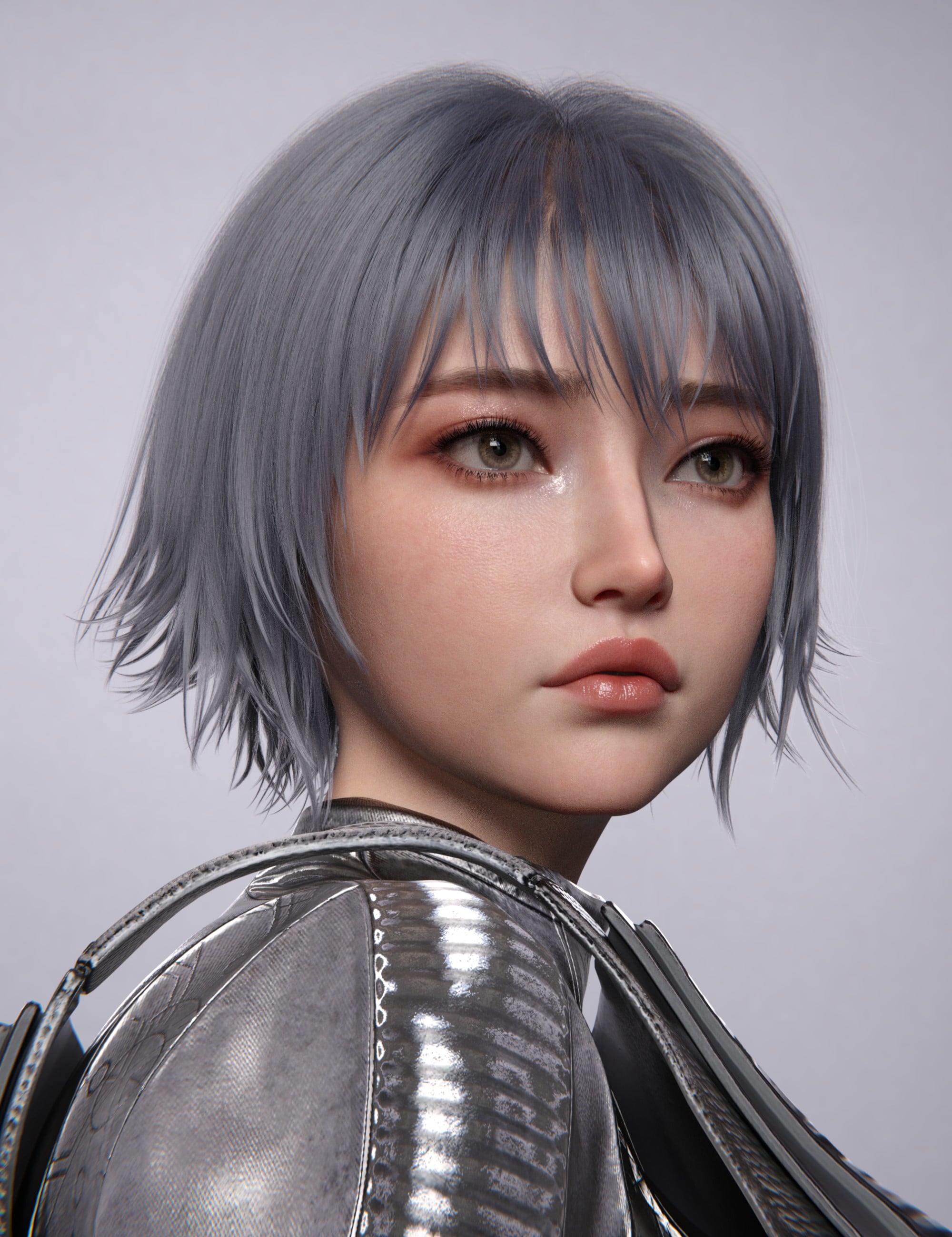 dForce AK Layered Bob Hair for Genesis 9, 8, and 8.1 Female | Daz 3D
