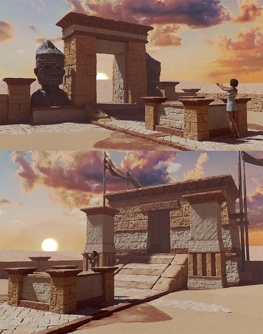 Stone Empire Construction Set | Daz 3D